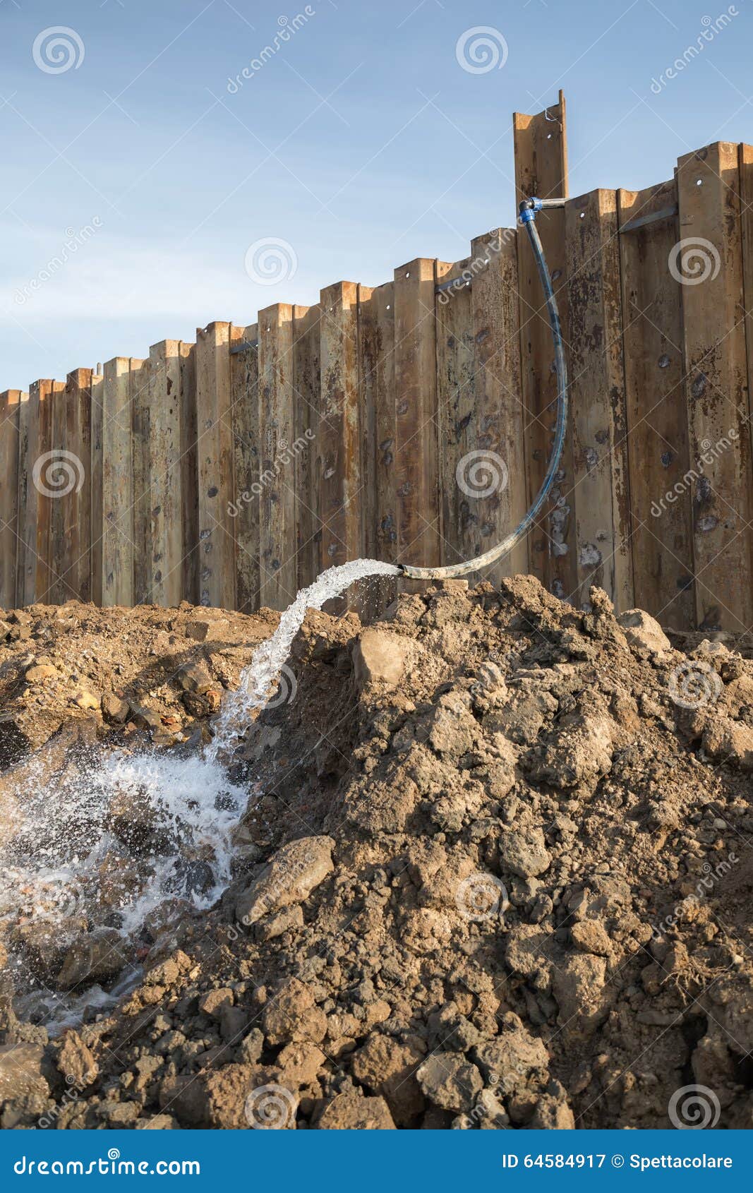 Dewatering Construction Site Stock Image - Image of equipment, dash ...