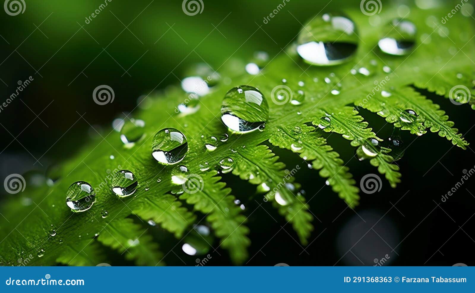Dewdrops on the Edges of a Green Fern Frond Hd Image of 1080 * 1920 ...