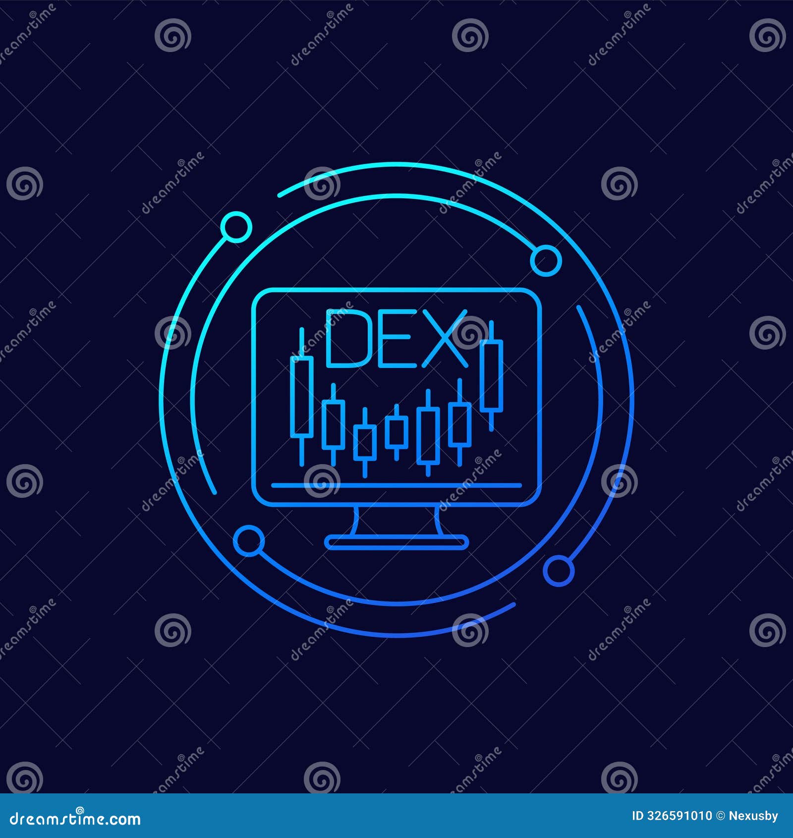 Decentralized Linear Icon. Modern Outline Decentralized Logo Con Vector ...