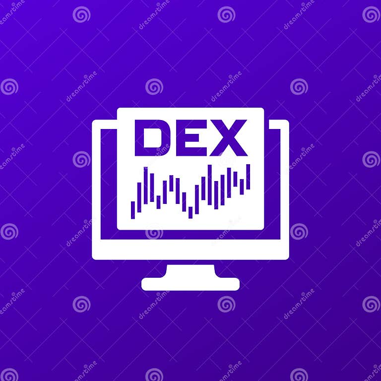 DEX, Decentralized Exchange Vector Icon for Web Stock Vector ...