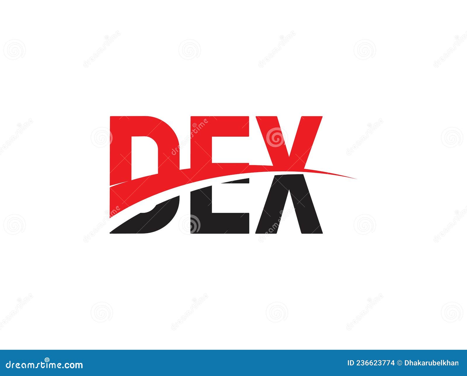 DEX Letter Initial Logo Design Vector Illustration Stock Vector ...