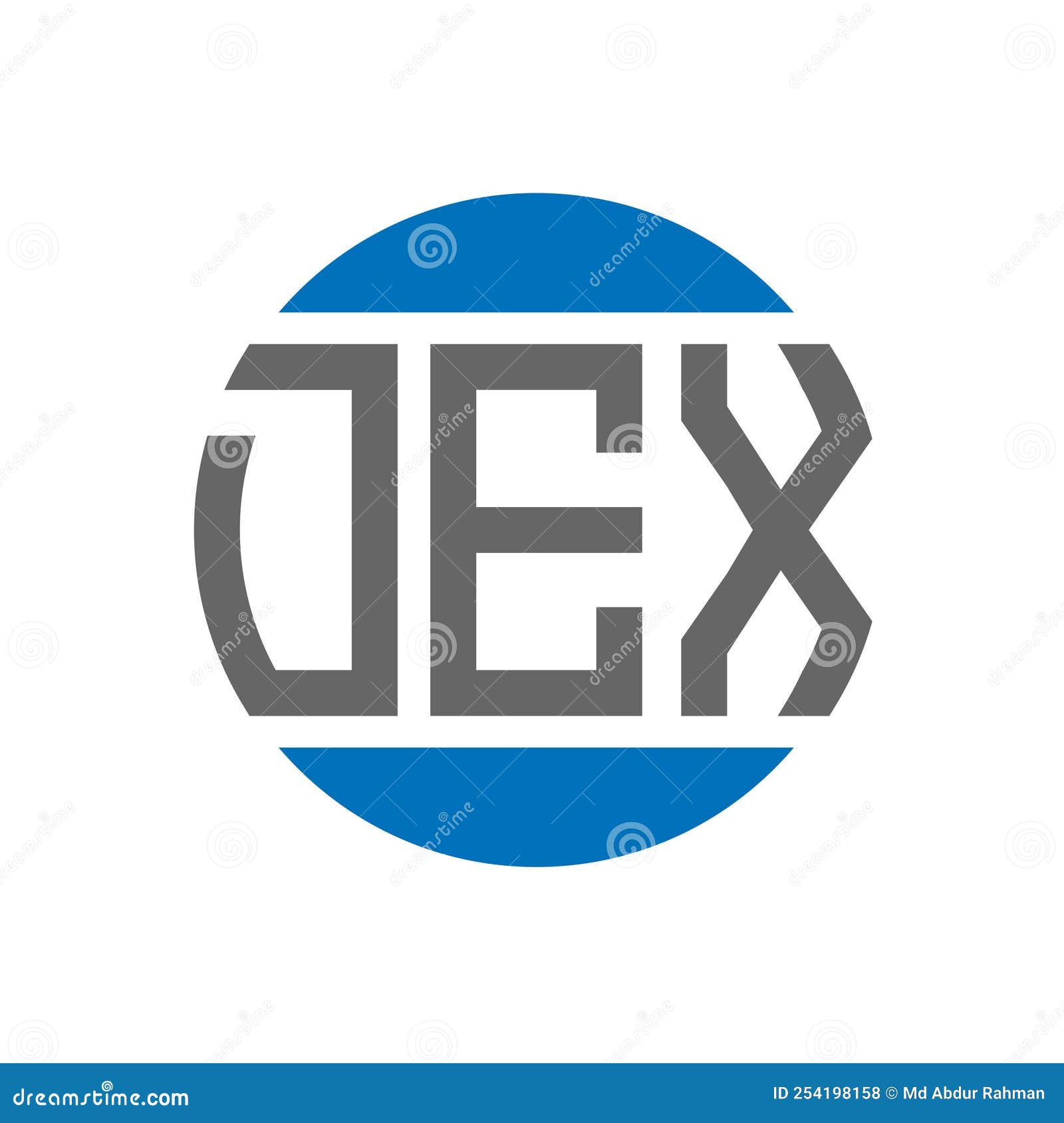 DEX Letter Logo Design on White Background. DEX Creative Initials ...