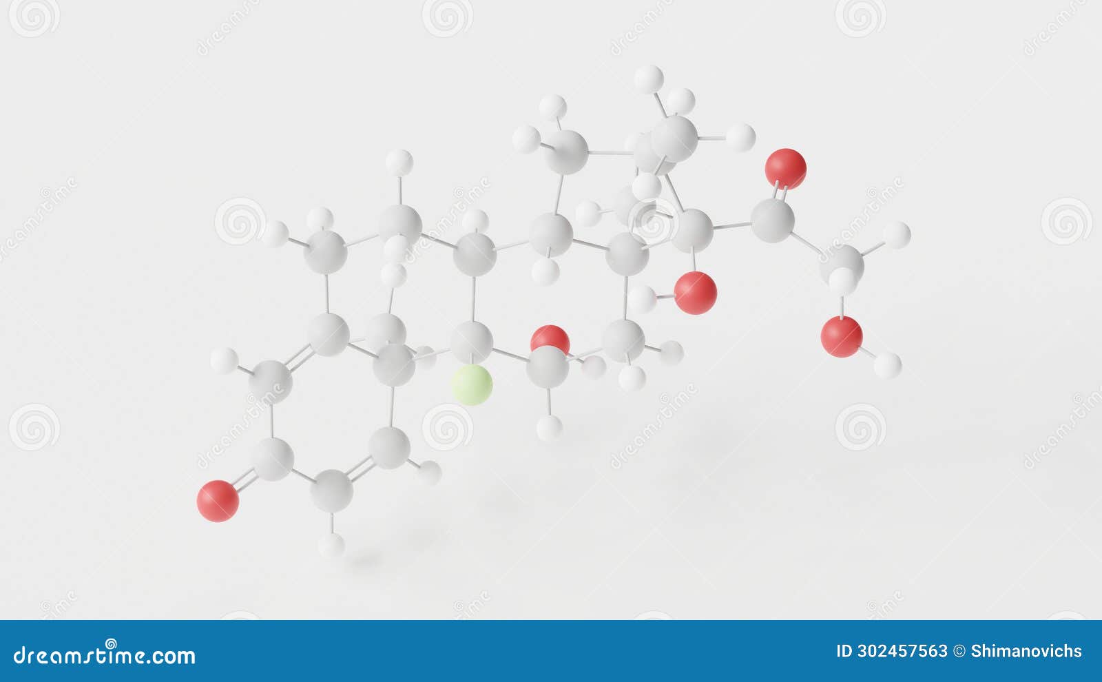 Dexamethasone Molecular Structure, 3d Model Molecule, Glucocorticoid ...