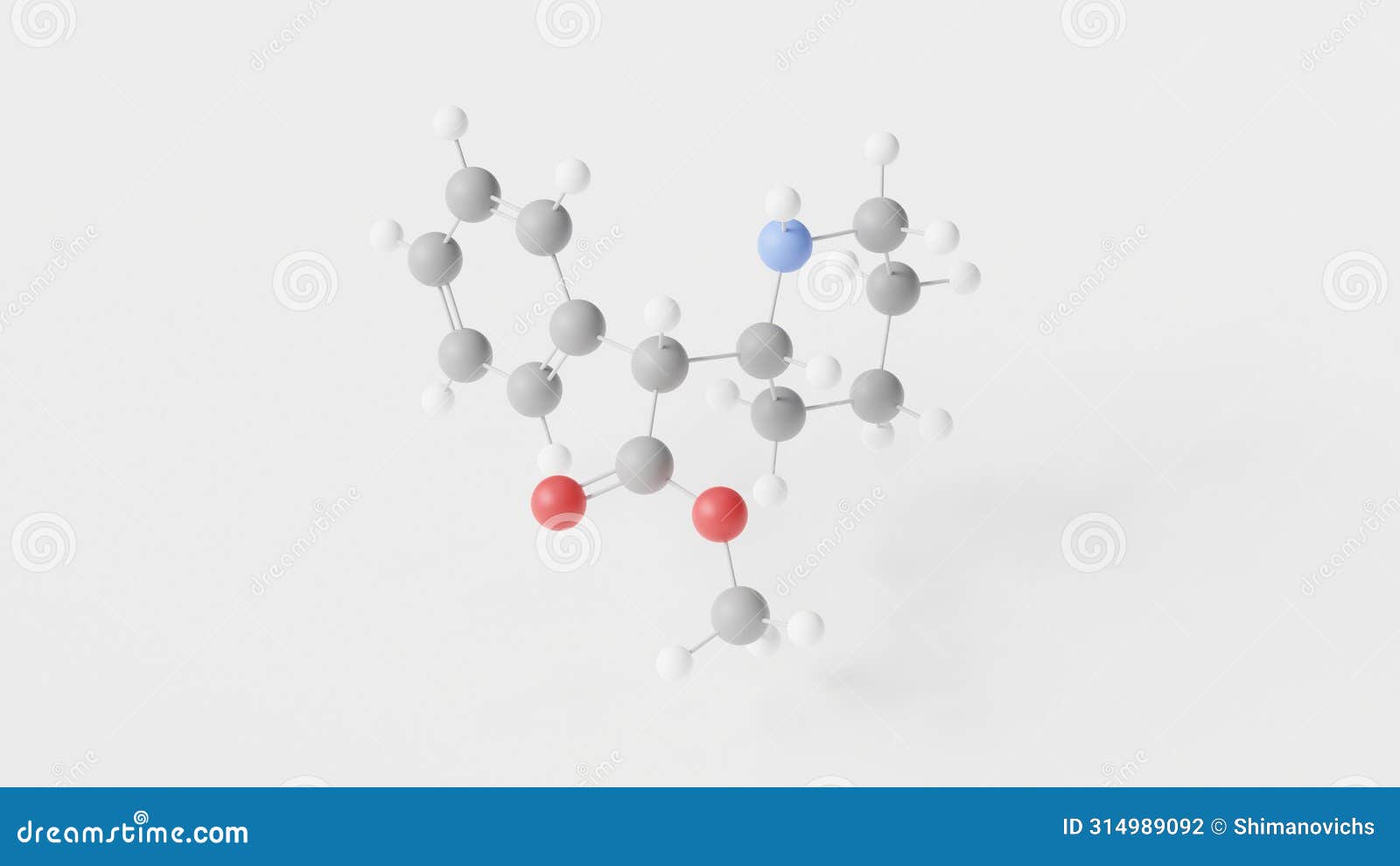 Dexmethylphenidate Molecular Structure, 3d Model Molecule, Focalin ...
