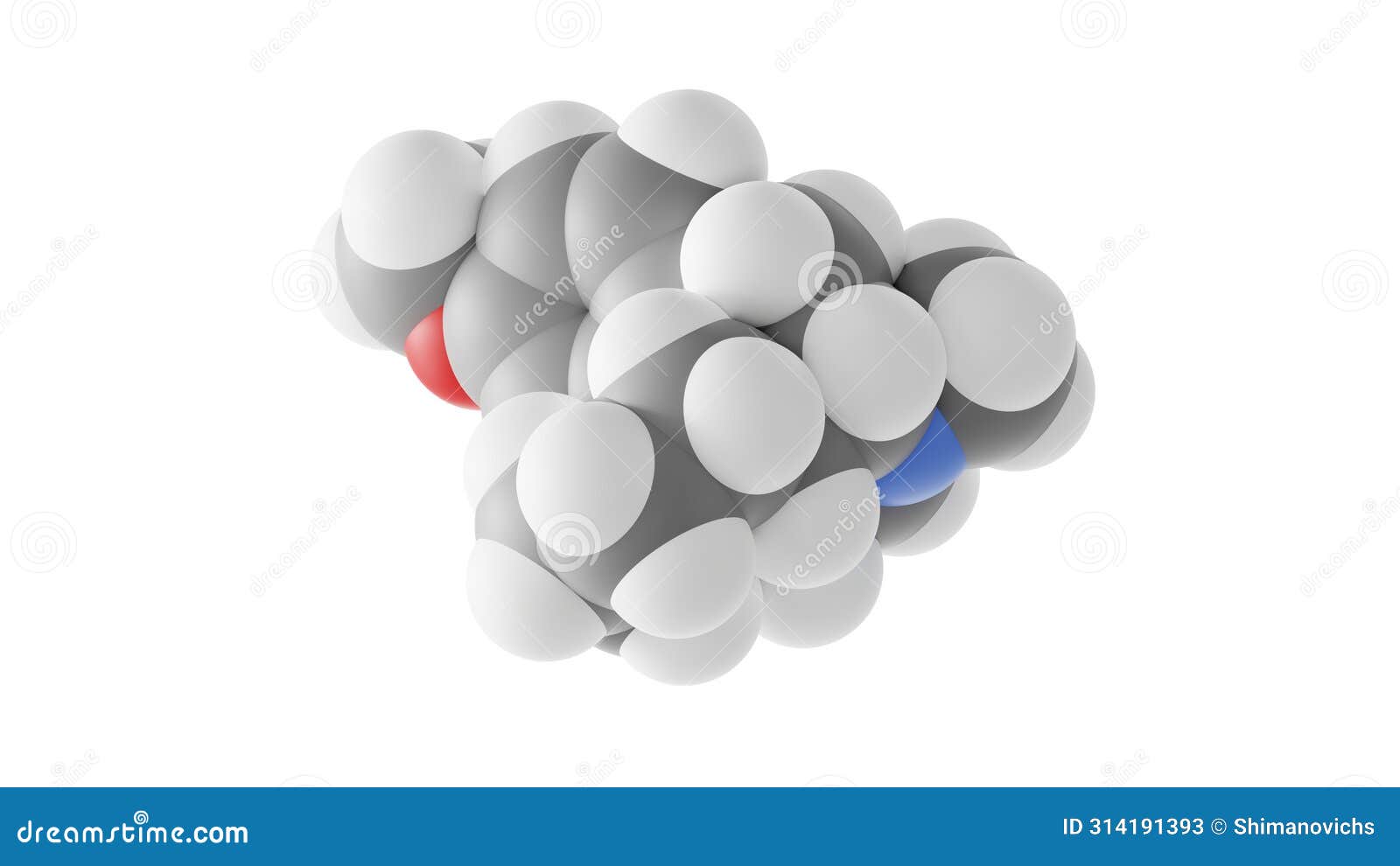 Dextromethorphan Molecule, Antitussives, Molecular Structure, Isolated ...