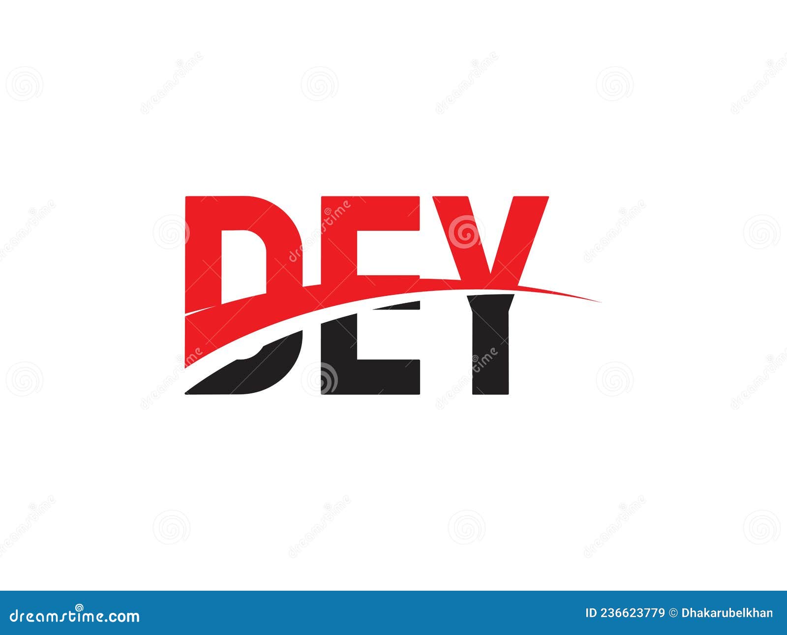 DEY Letter Initial Logo Design Vector Illustration Stock Vector ...