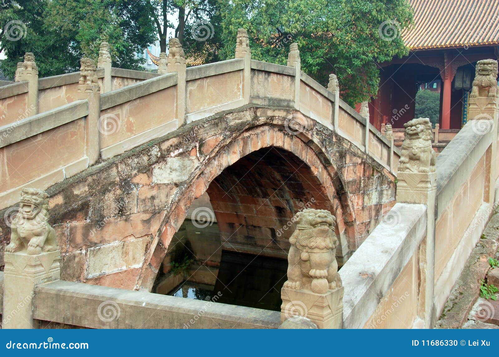 Deyang, China: Pan Bridge at Confucian Temple Stock Photo - Image of ...