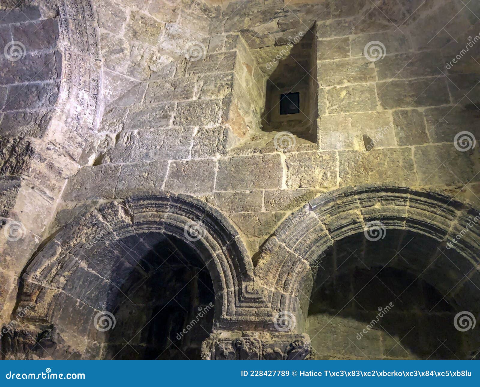 Deyrulzefaran Monastery, Interior Photo. Arched Masonry Structure Stock ...