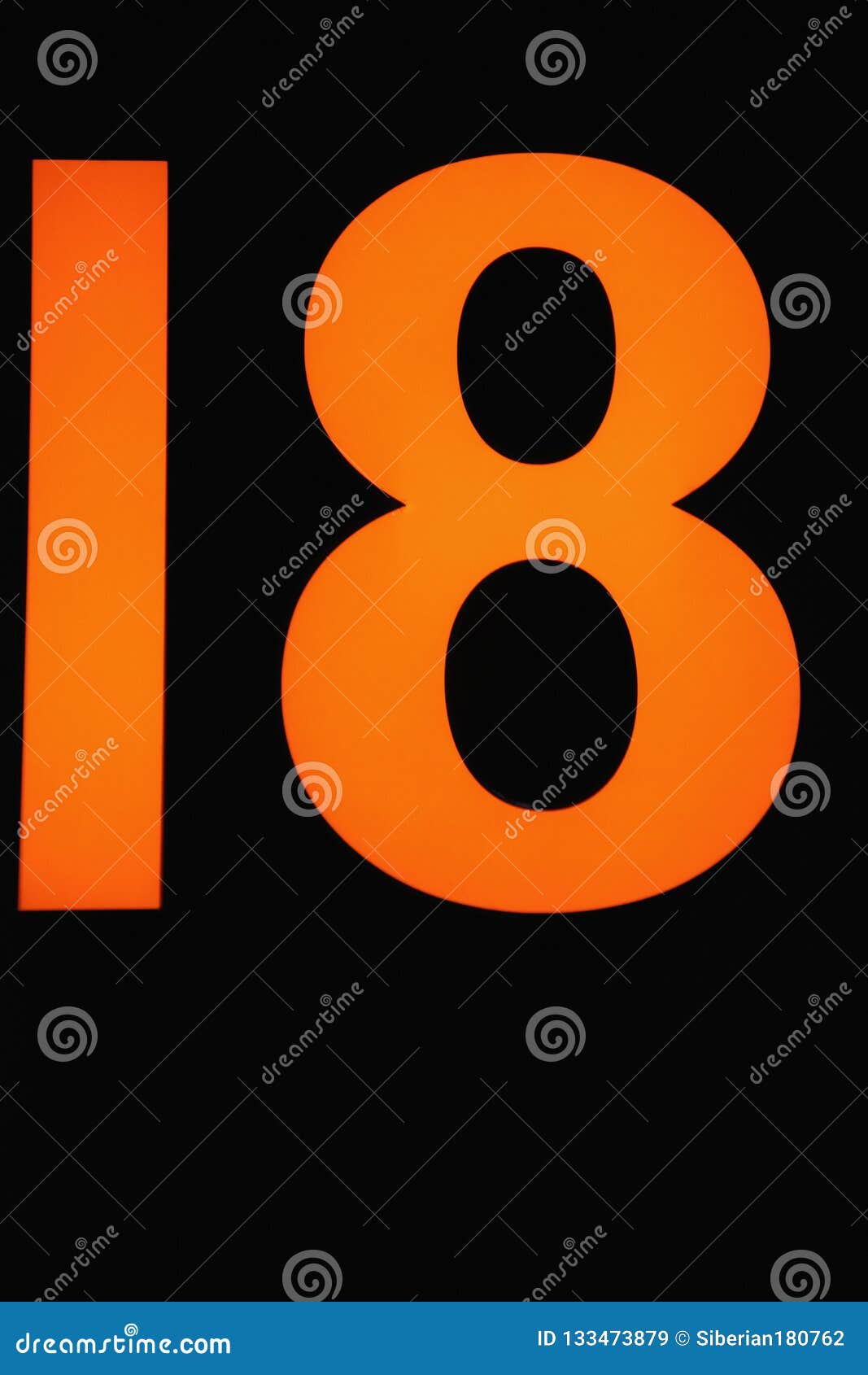 Dezoito imagem de stock. Imagem de fotografia, imagem - 133473879