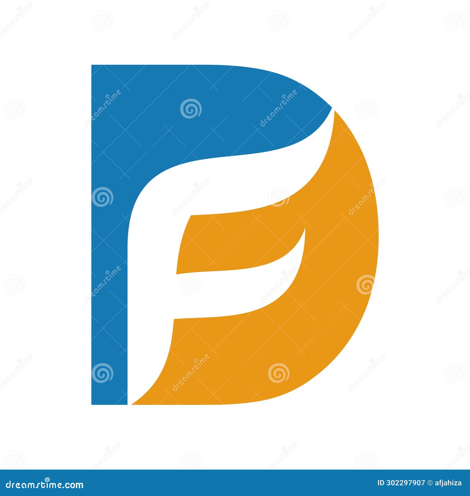 Df fd logo icon template stock vector. Illustration of calligraphy ...