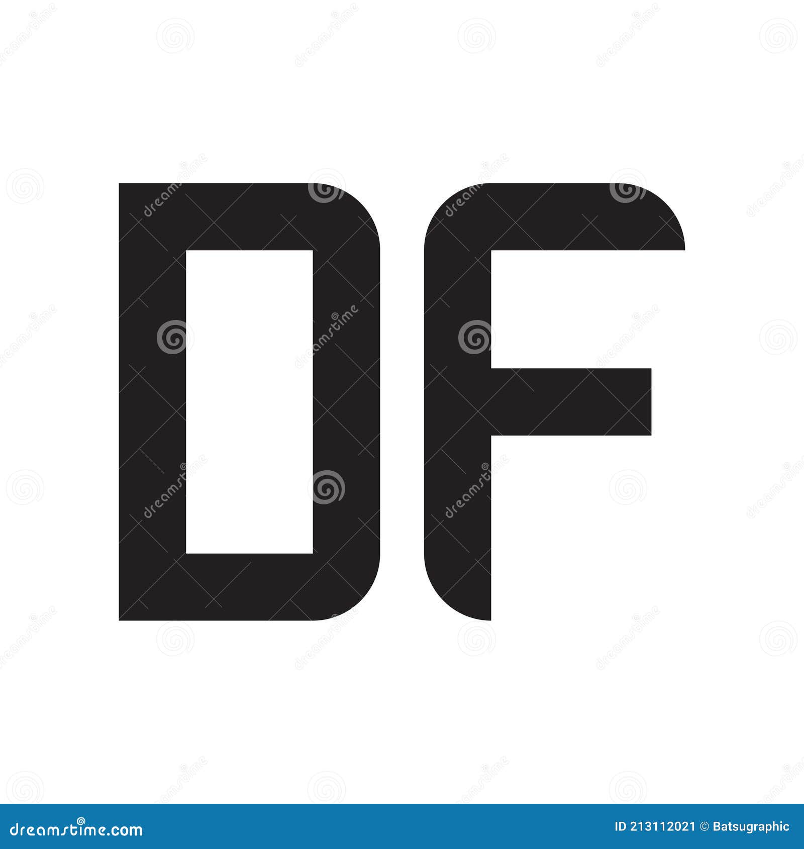 Df Initial Letter Vector Logo Icon Stock Vector - Illustration of ...