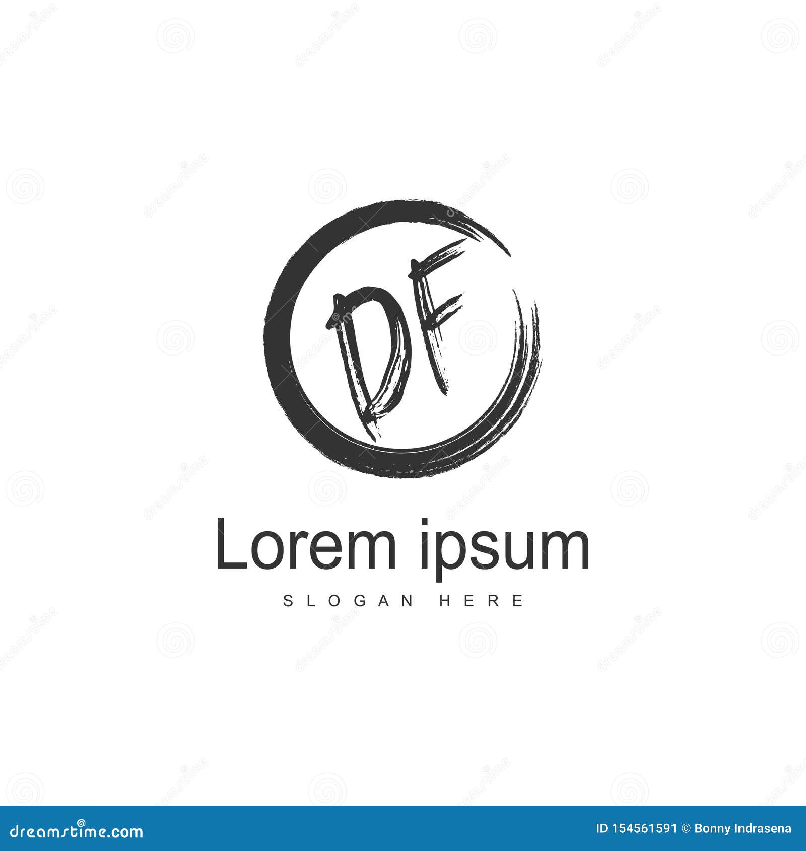 DF Letter Logo Design. Creative Modern DF Letters Icon Illustration ...