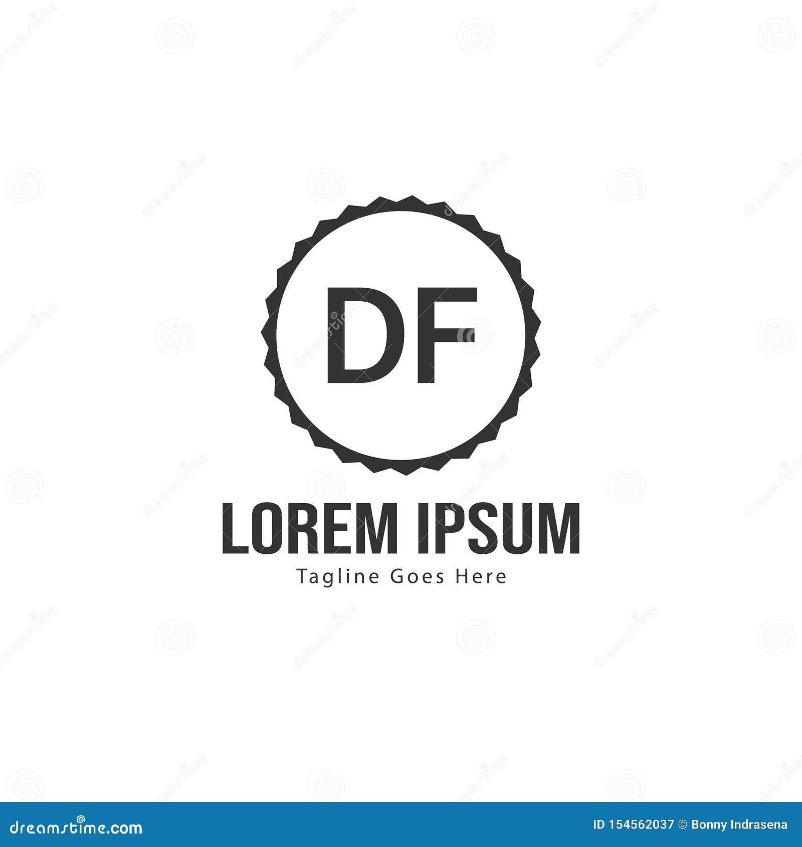 DF Letter Logo Design. Creative Modern DF Letters Icon Illustration ...