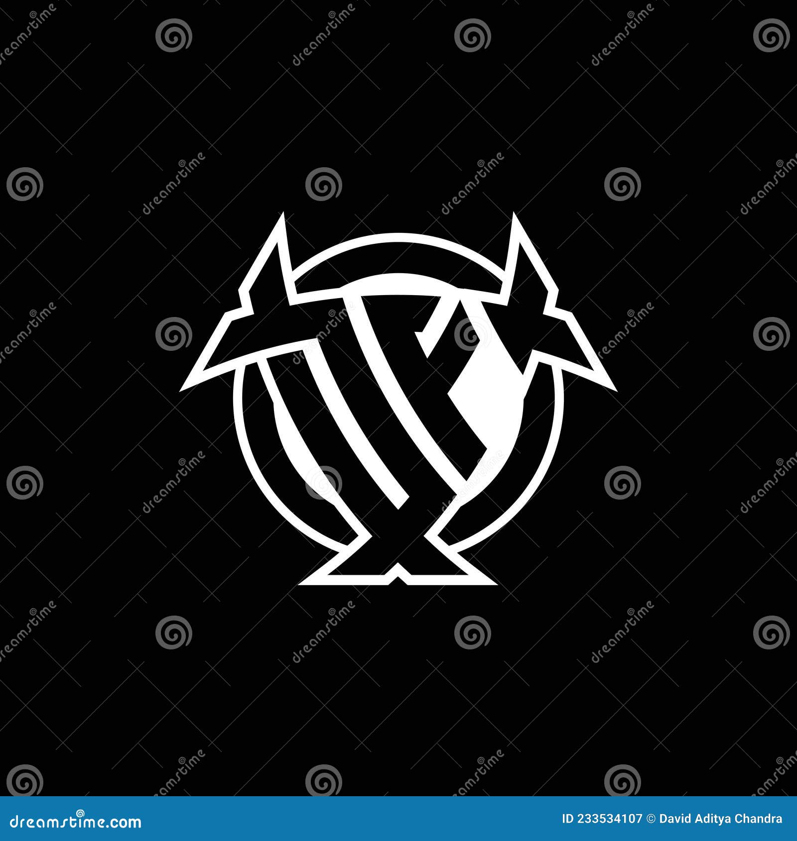 DF Logo Monogram Triangle Shield and Circle Shape Stock Vector ...