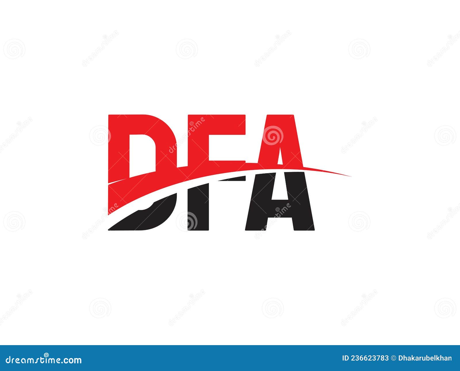 DFA Letter Initial Logo Design Vector Illustration Stock Vector ...