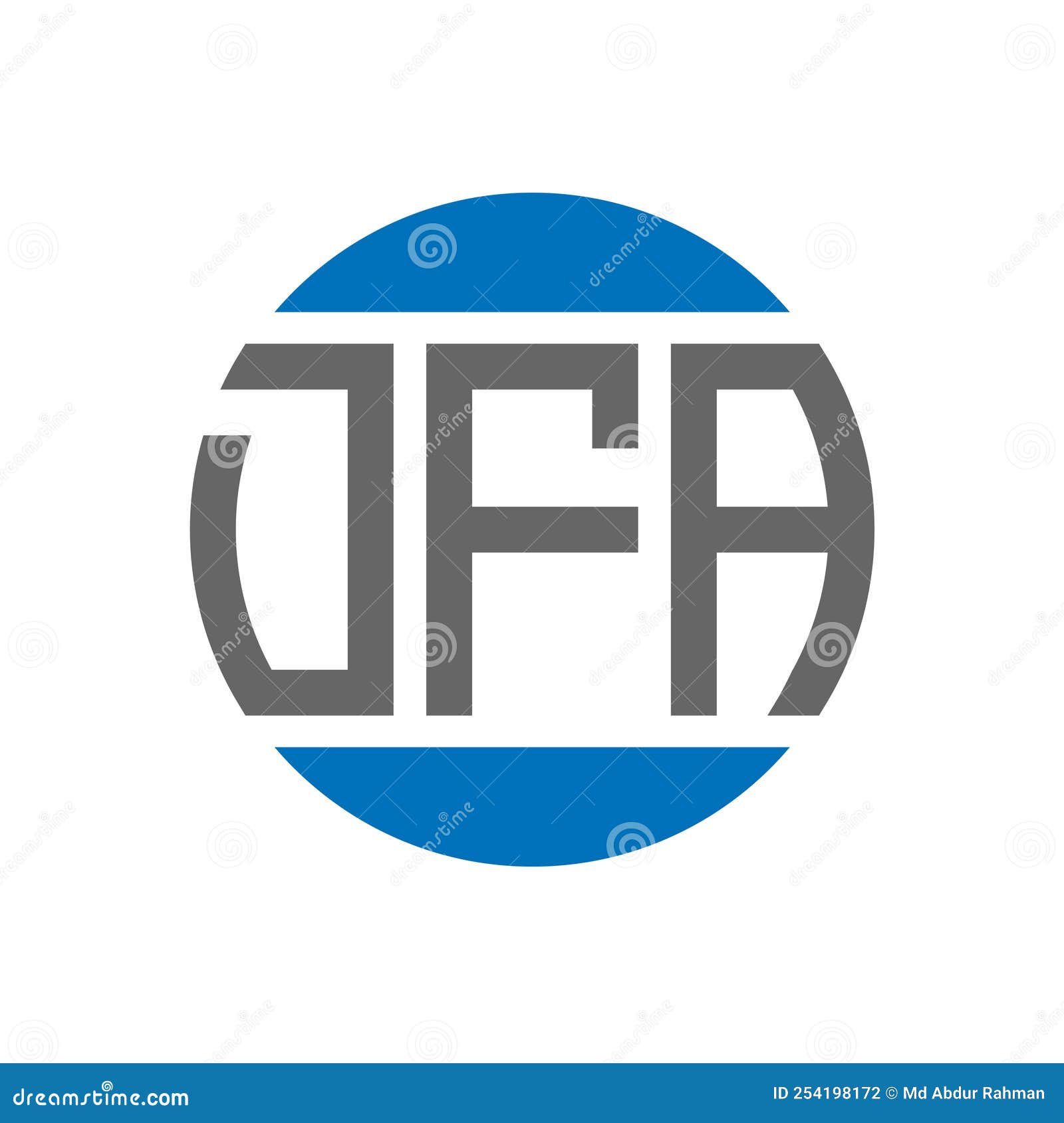 DFA Letter Logo Design on White Background. DFA Creative Initials ...