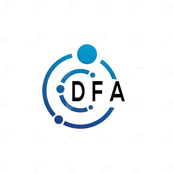 DFA Letter Logo Design on White Background. DFA Creative Initials ...