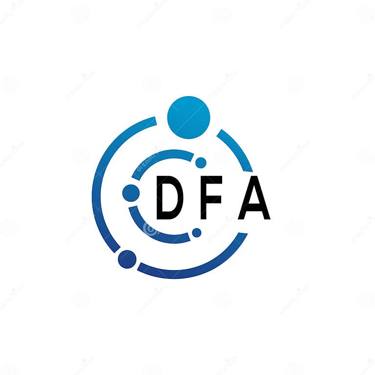 DFA Letter Logo Design on White Background. DFA Creative Initials ...