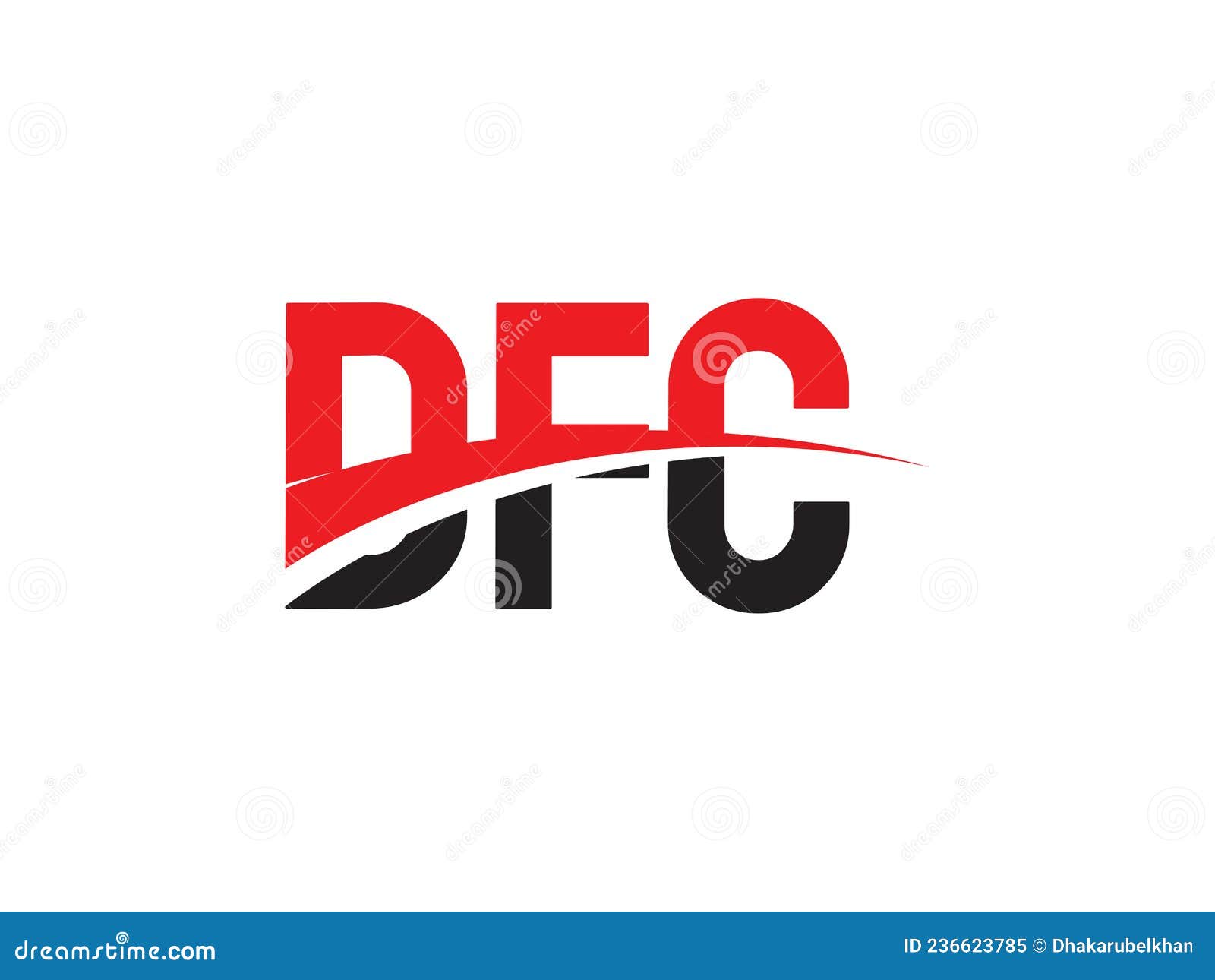 DFC Letter Initial Logo Design Vector Illustration Stock Vector ...