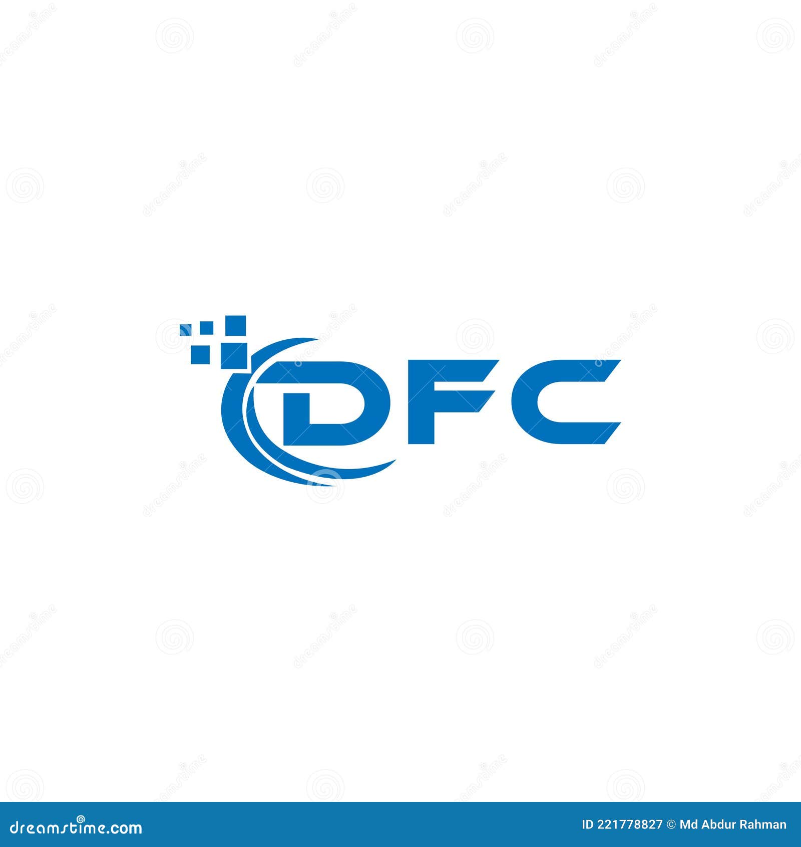 DFC Letter Logo Design on White Background. DFC Creative Initials ...