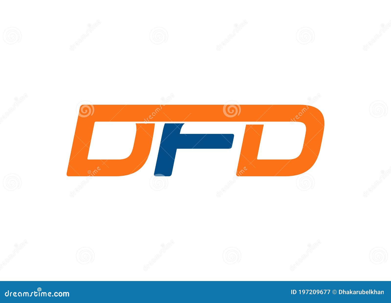 DFD Letter Logo Design Vector Stock Vector - Illustration of emblem ...