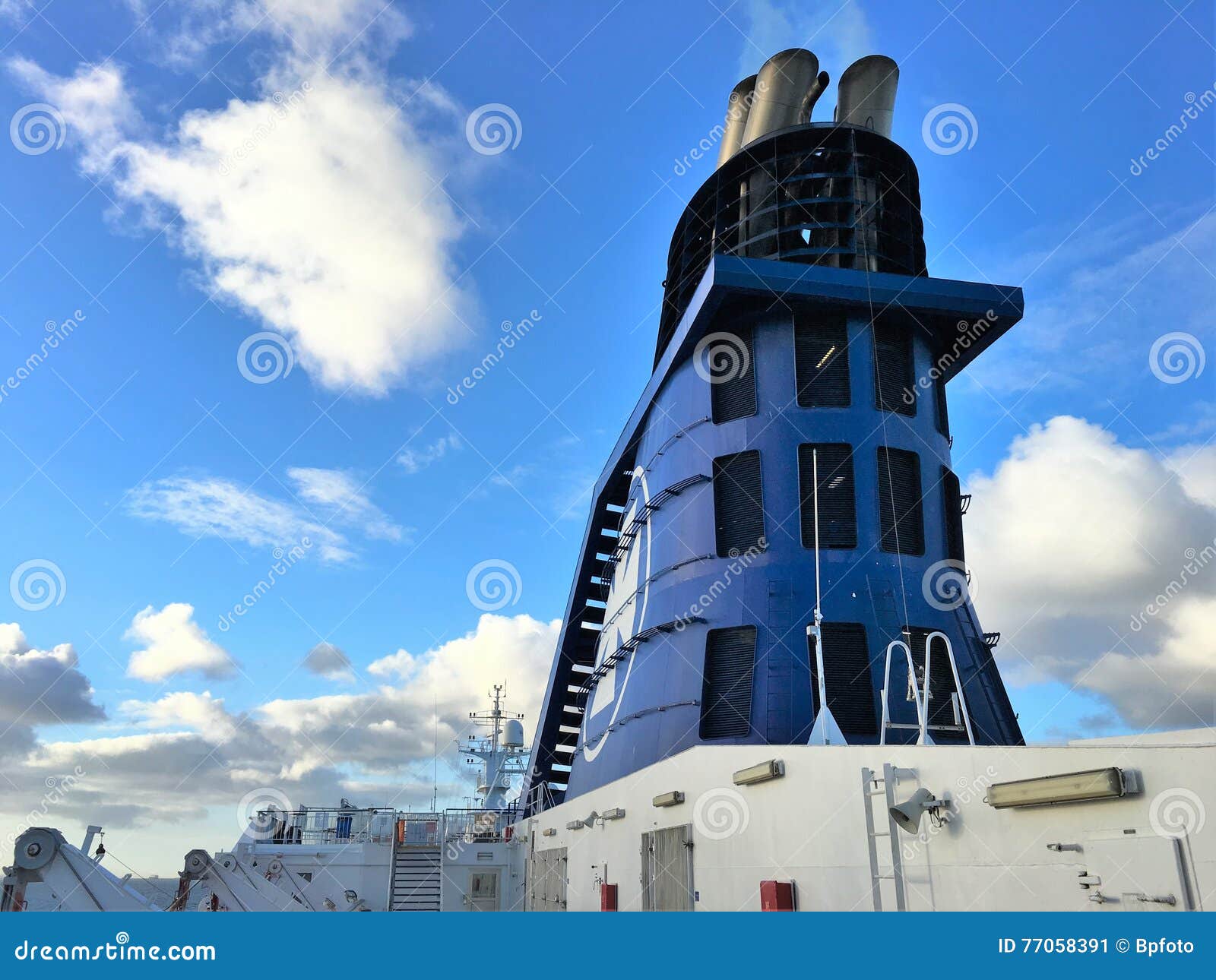DFDS-ship funnel. editorial photo. Image of editorial - 77058391