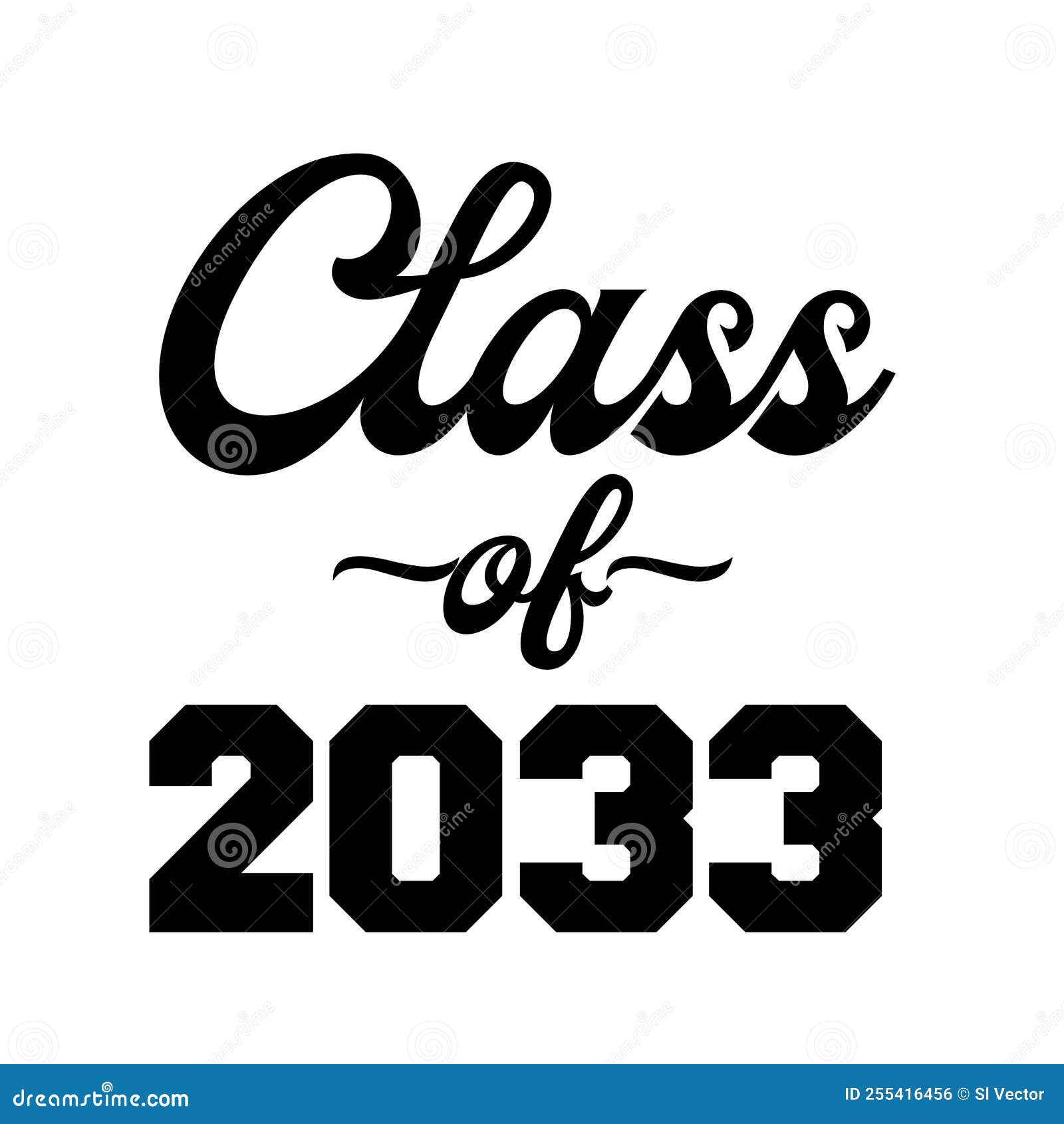 Class of 2033 Vector T Shirt Design, Class Graduate Stock Vector ...