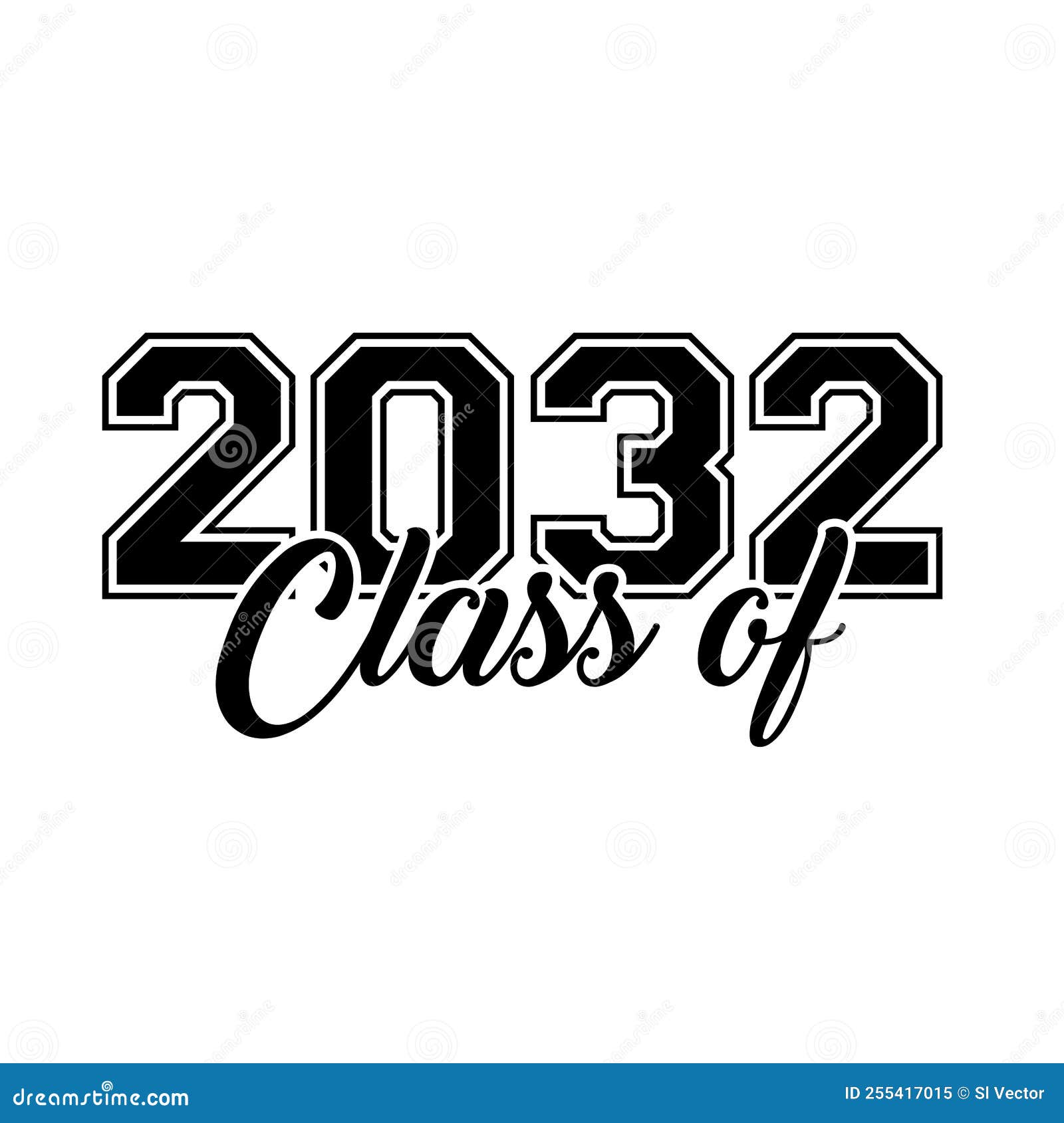 Class of 2032 Vector T Shirt Design, Class Graduate Stock Vector ...
