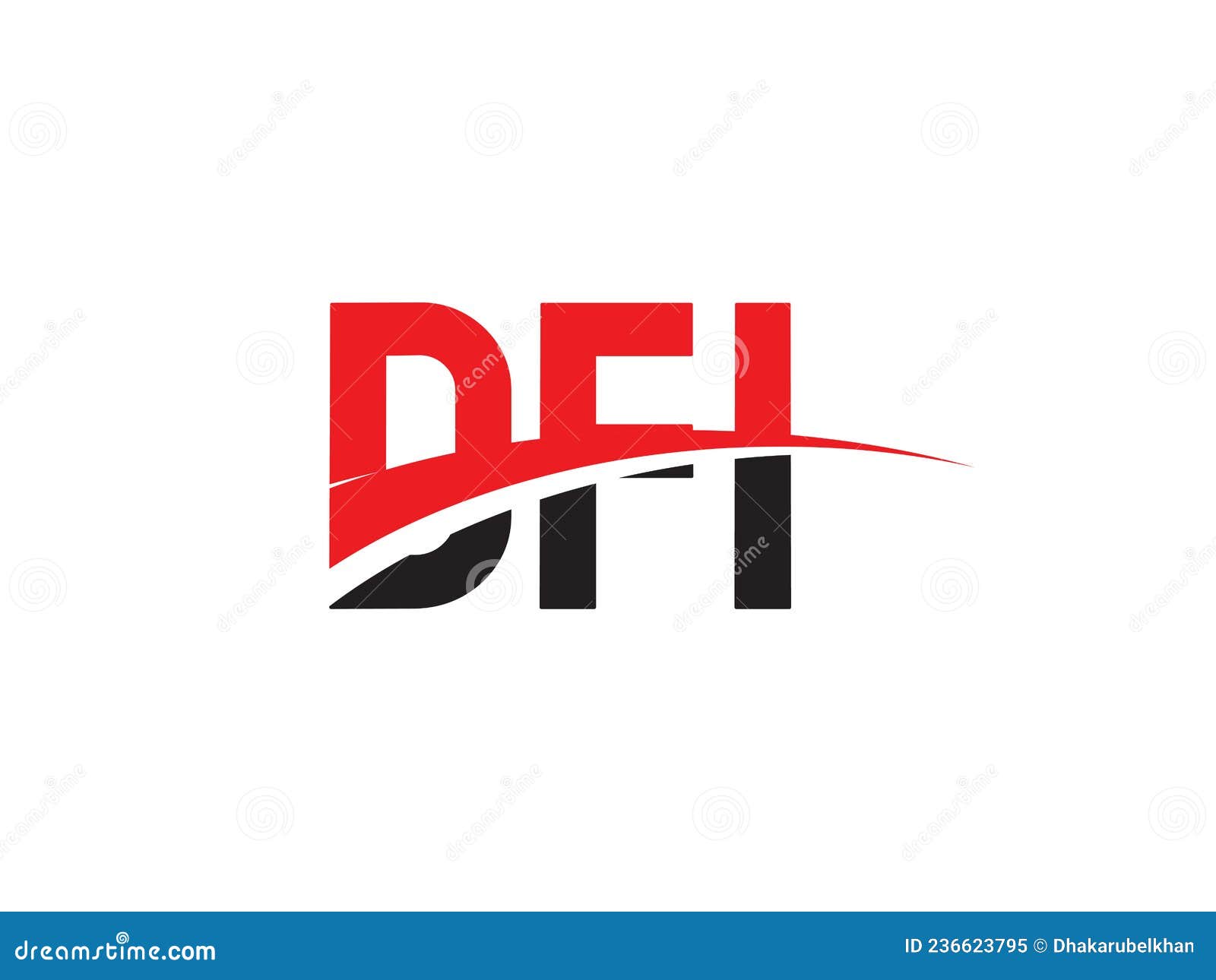 DFI Letter Initial Logo Design Vector Illustration Stock Vector ...