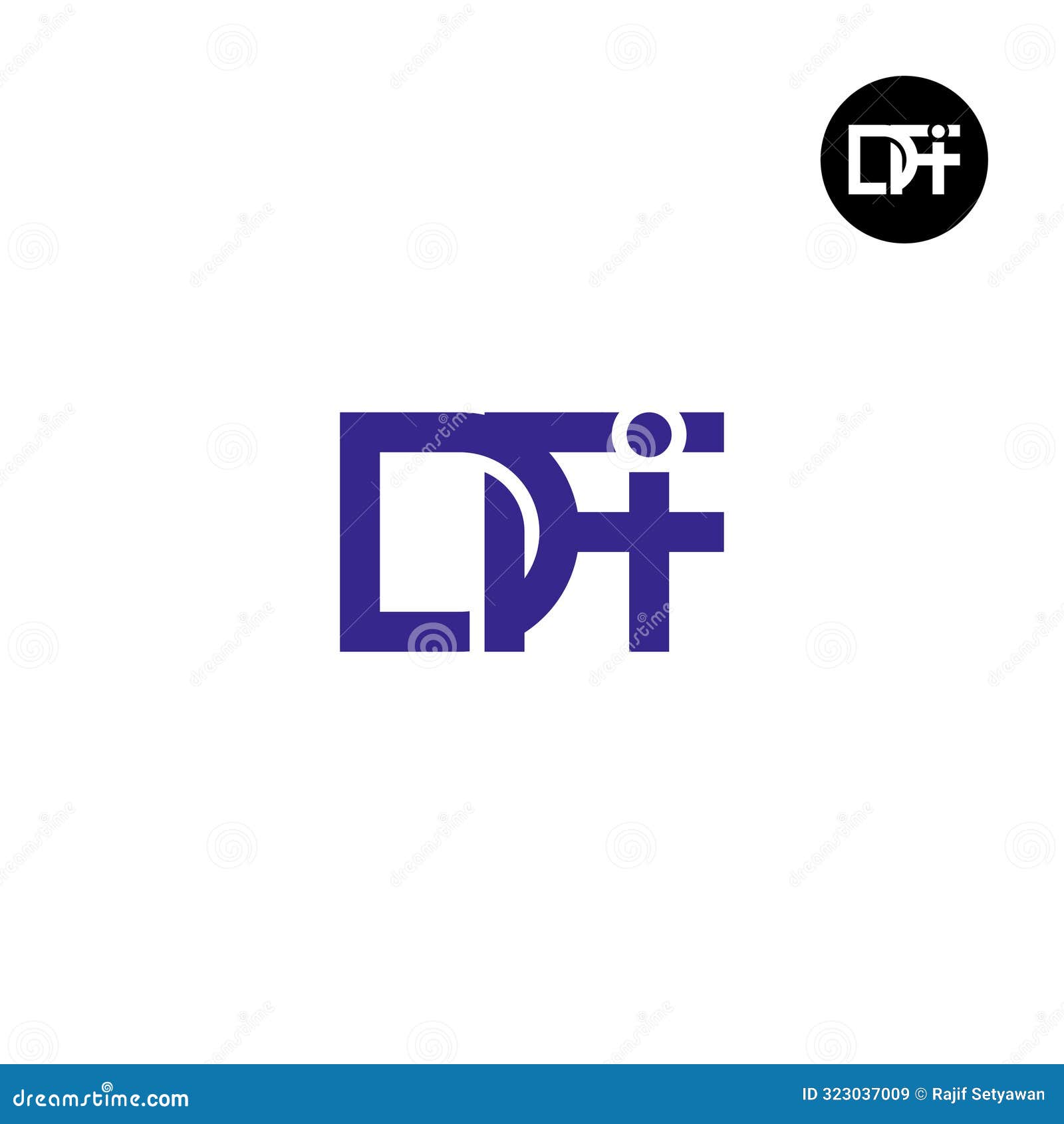 DFI Logo Letter Monogram Design Stock Vector - Illustration of logotype ...