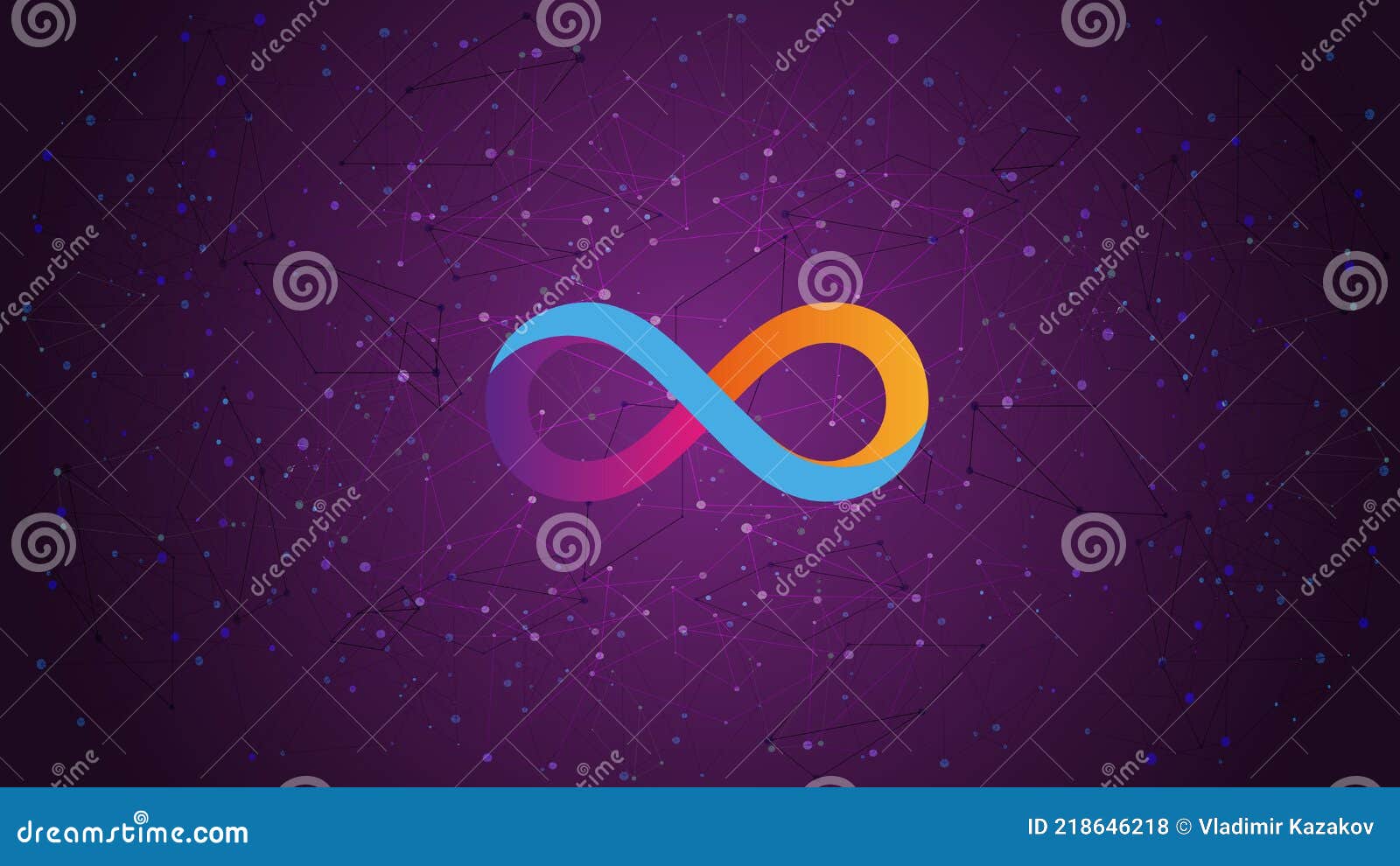 Dfinity Internet Computer ICP Isometric Token Symbol In Digital Circle ...