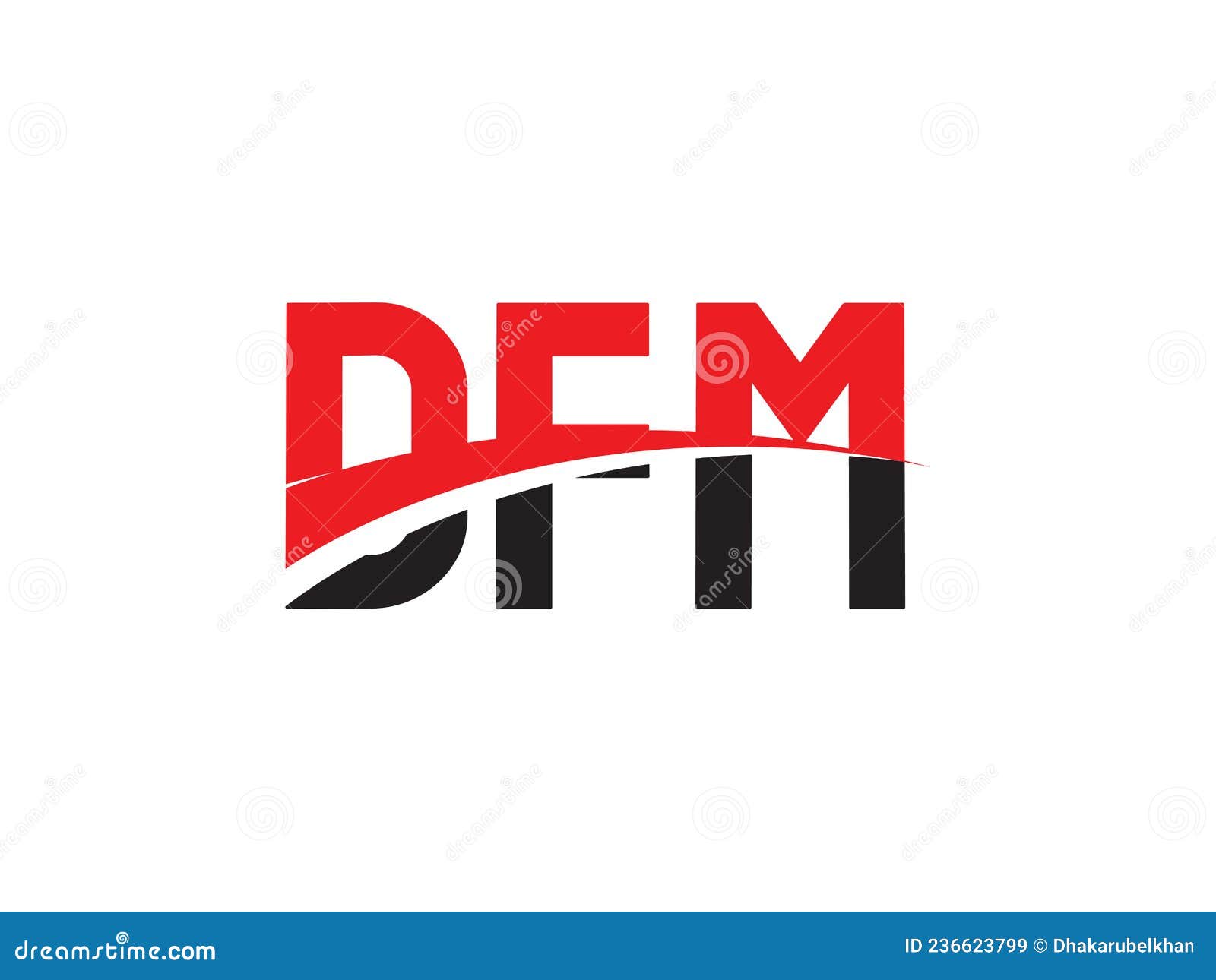 DFM Letter Initial Logo Design Vector Illustration Stock Vector ...