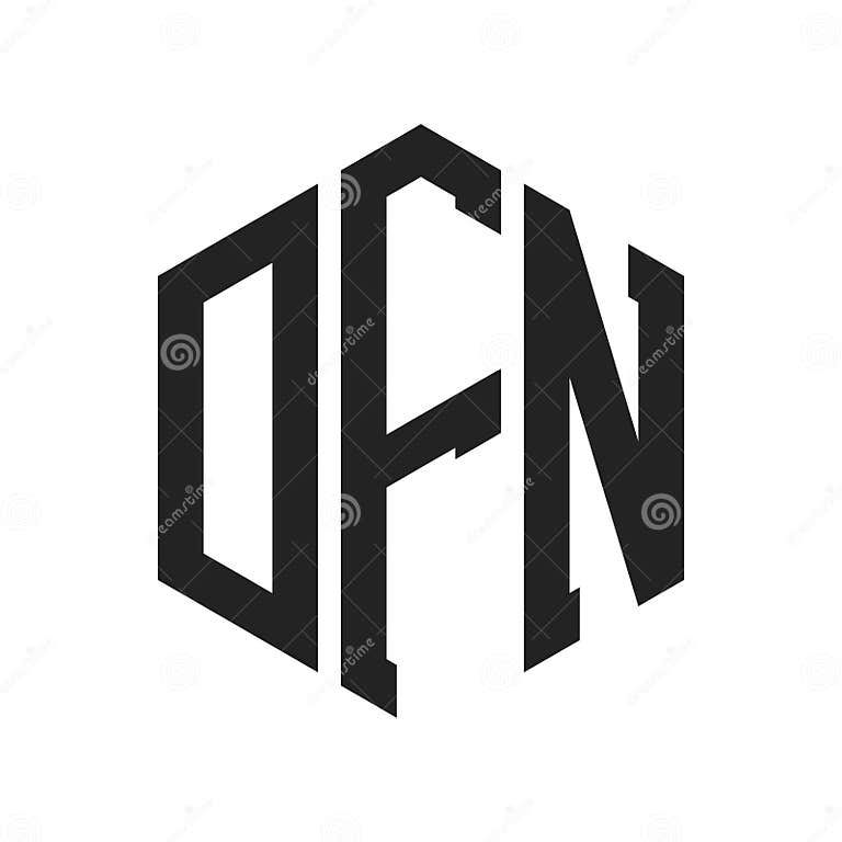 DFN Logo Design. Initial Letter DFN Monogram Logo Using Hexagon Shape ...