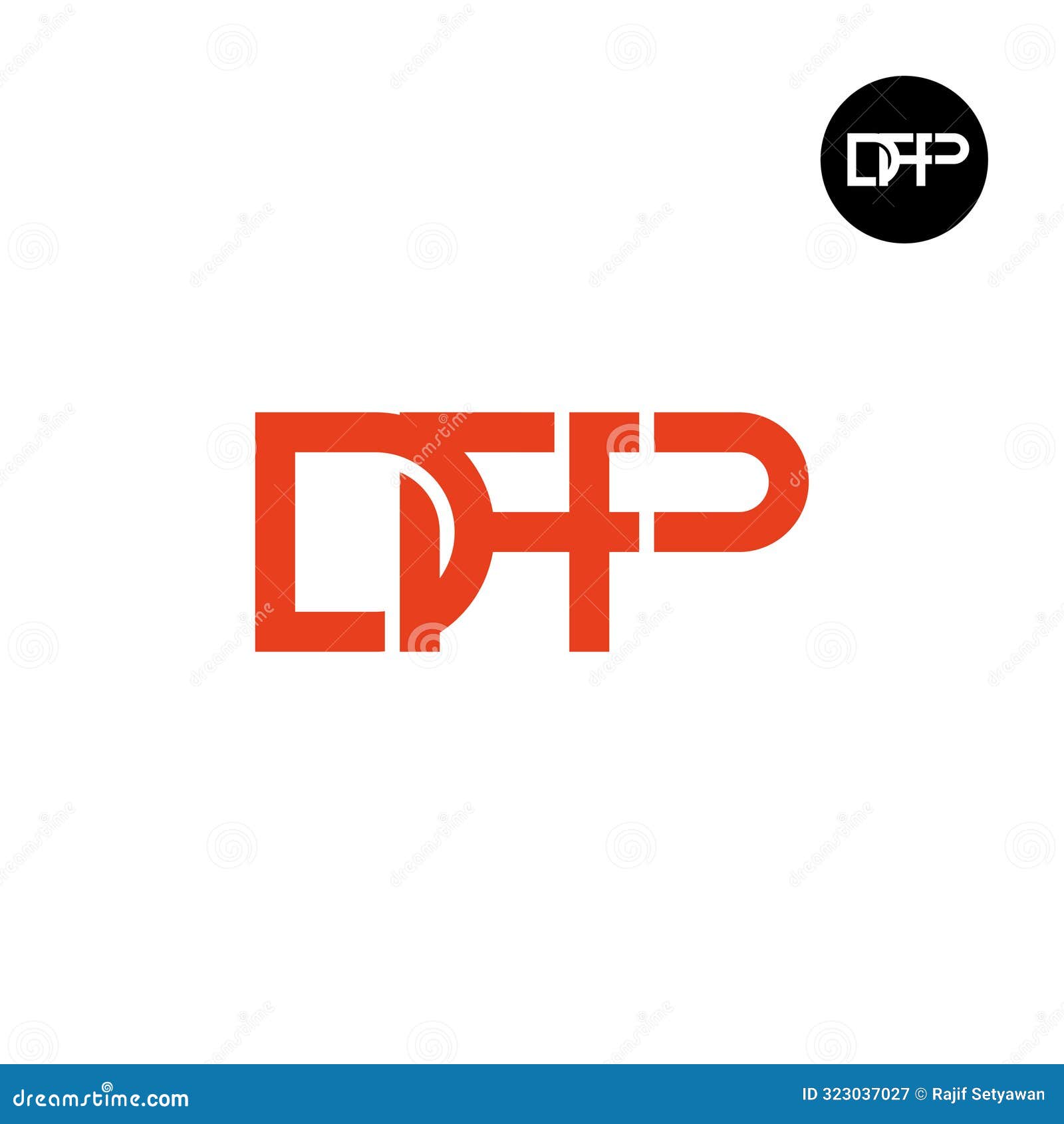 DFP Logo Letter Monogram Design Stock Vector - Illustration of ...