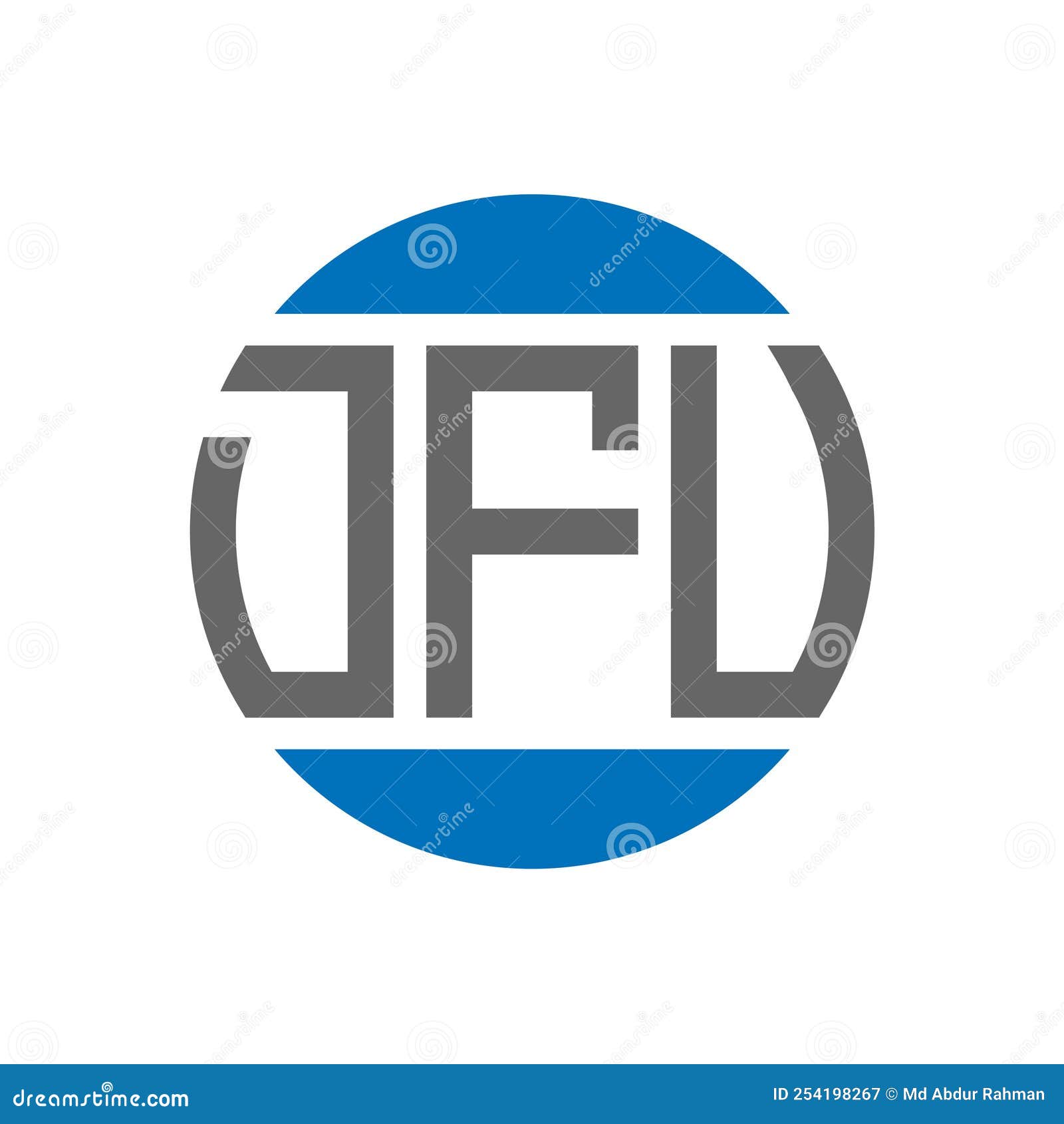 DFU Letter Logo Design on White Background. DFU Creative Initials ...