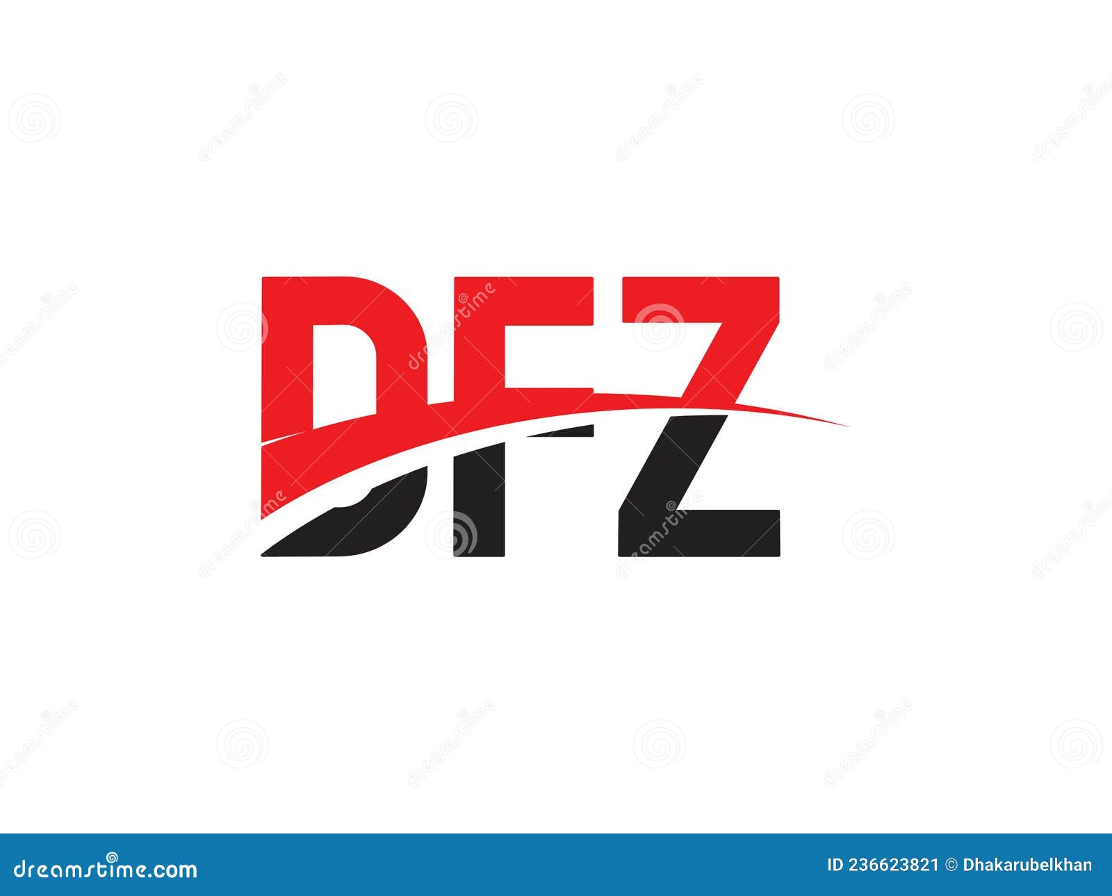 DFZ Letter Initial Logo Design Vector Illustration Stock Vector ...
