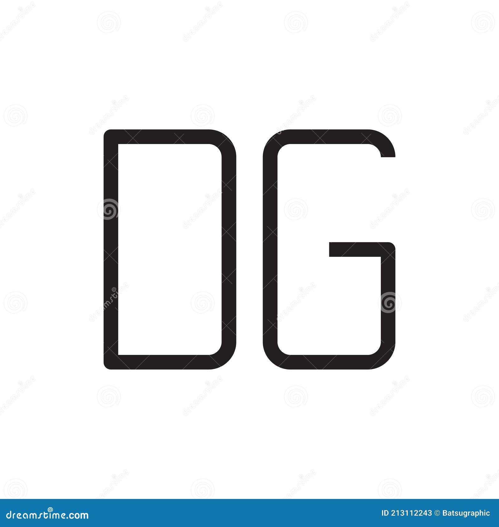 Dg Initial Letter Vector Logo Icon Stock Vector - Illustration of ...