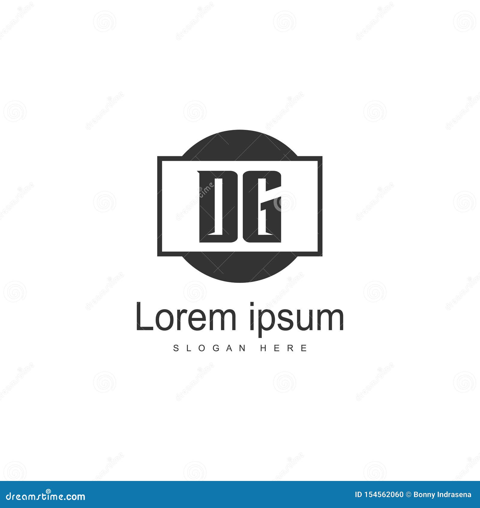 DG Letter Logo Design. Creative Modern DG Letters Icon Illustration ...