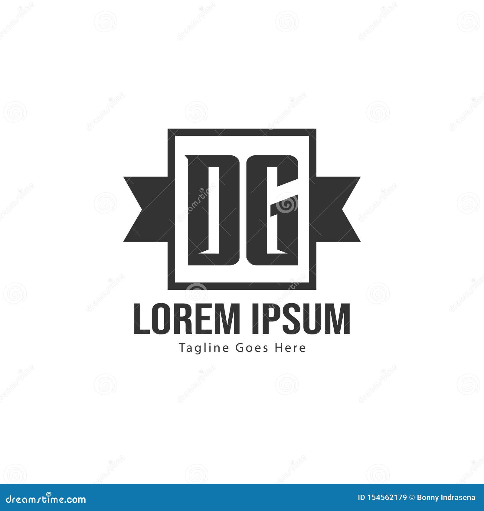 DG Letter Logo Design. Creative Modern DG Letters Icon Illustration ...