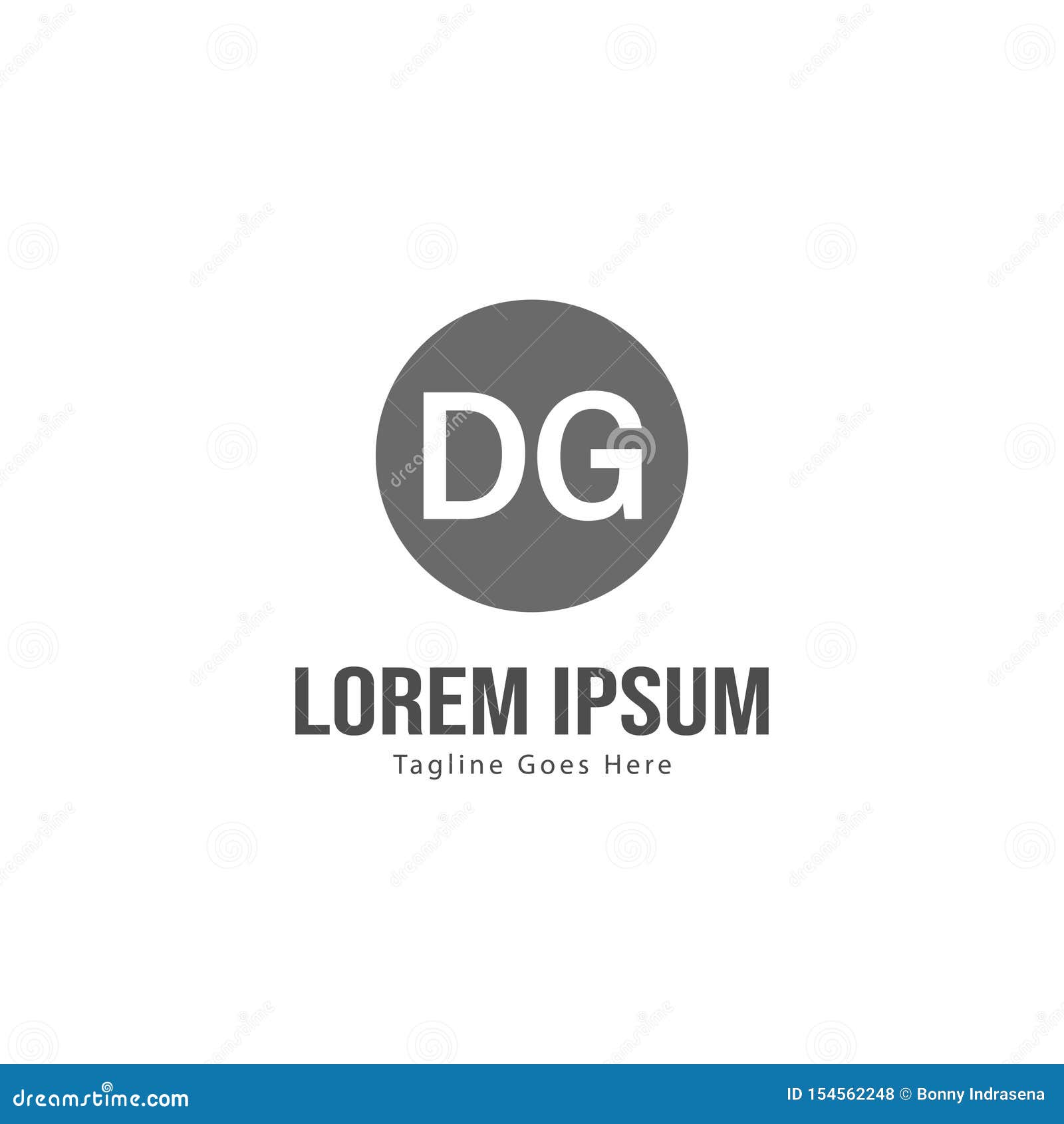 DG Letter Logo Design. Creative Modern DG Letters Icon Illustration ...