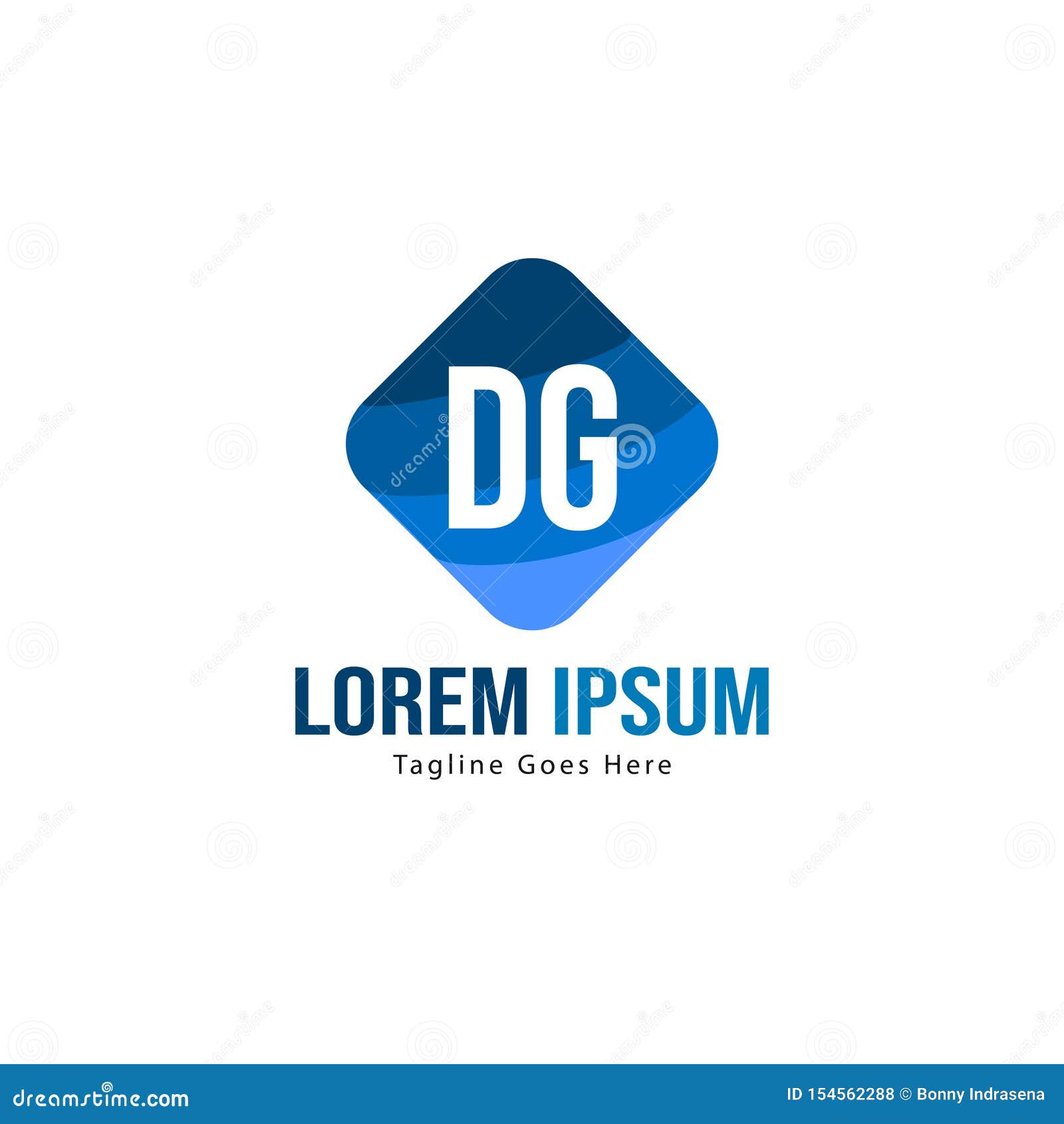 DG Letter Logo Design. Creative Modern DG Letters Icon Illustration ...
