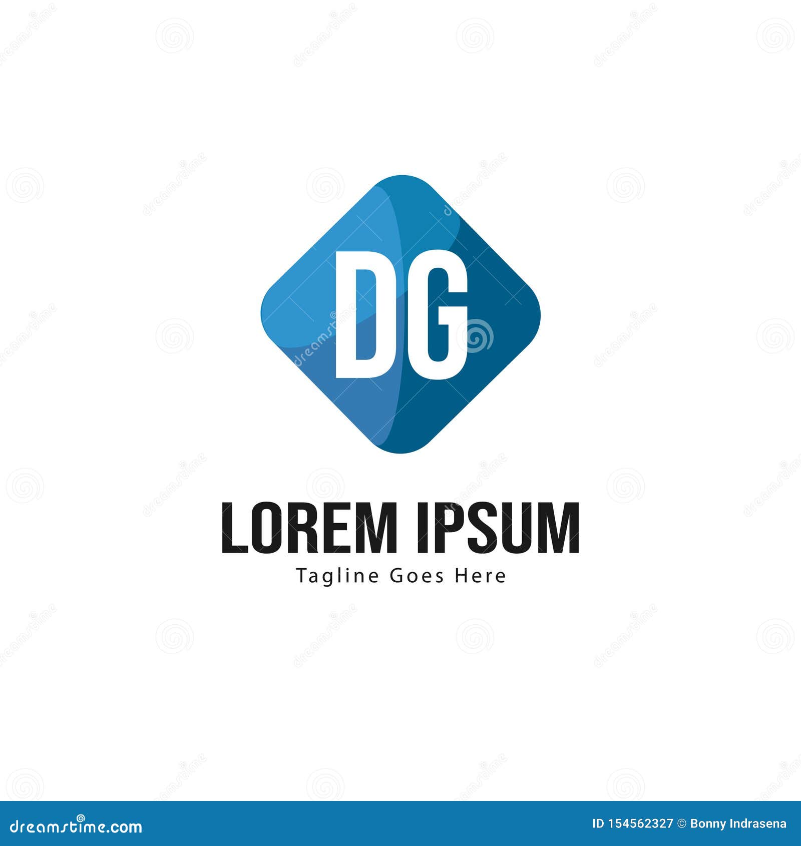 DG Letter Logo Design. Creative Modern DG Letters Icon Illustration ...