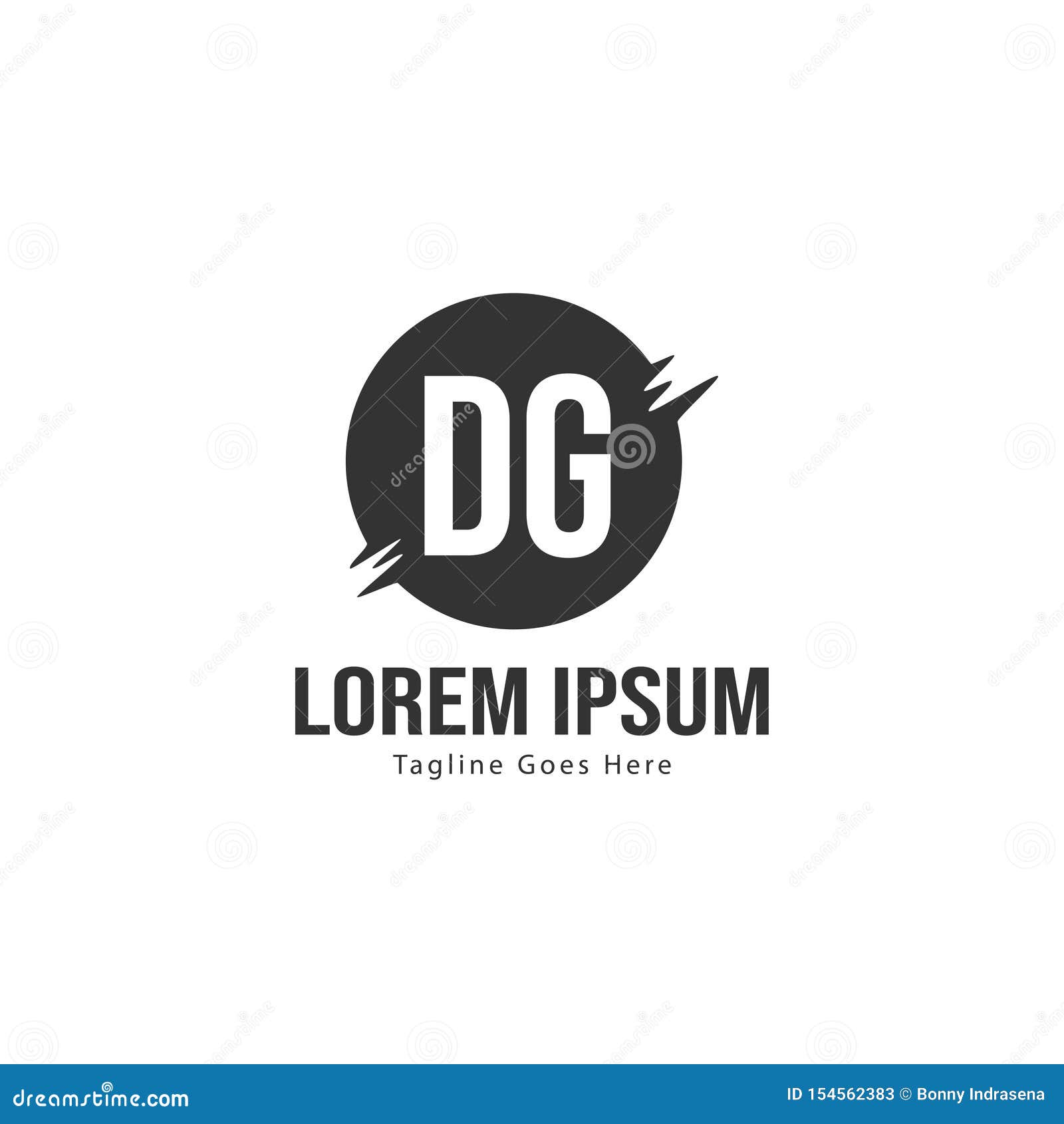 DG Letter Logo Design. Creative Modern DG Letters Icon Illustration ...