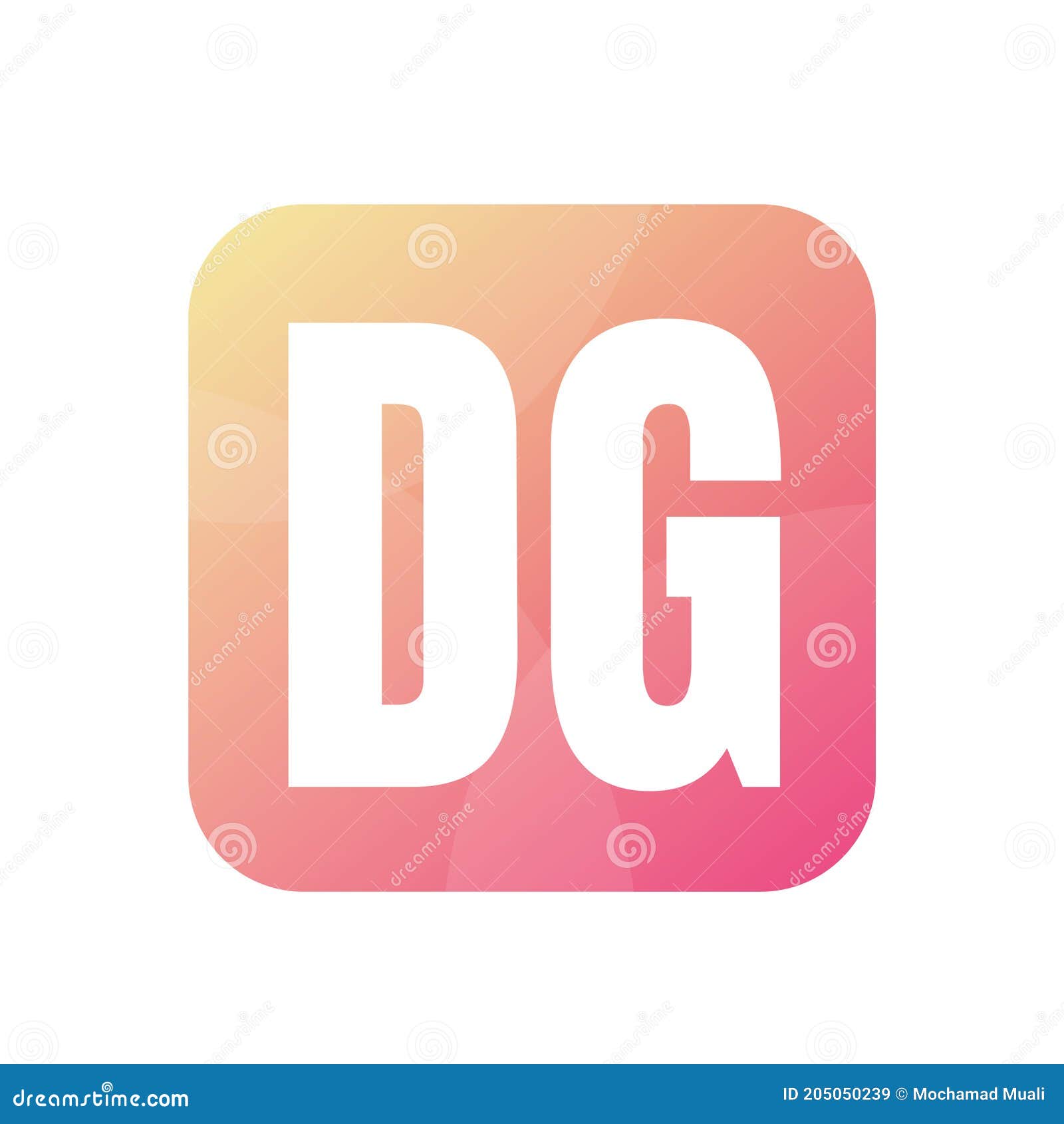 DG Letter Logo Design with Simple Style Stock Vector - Illustration of ...