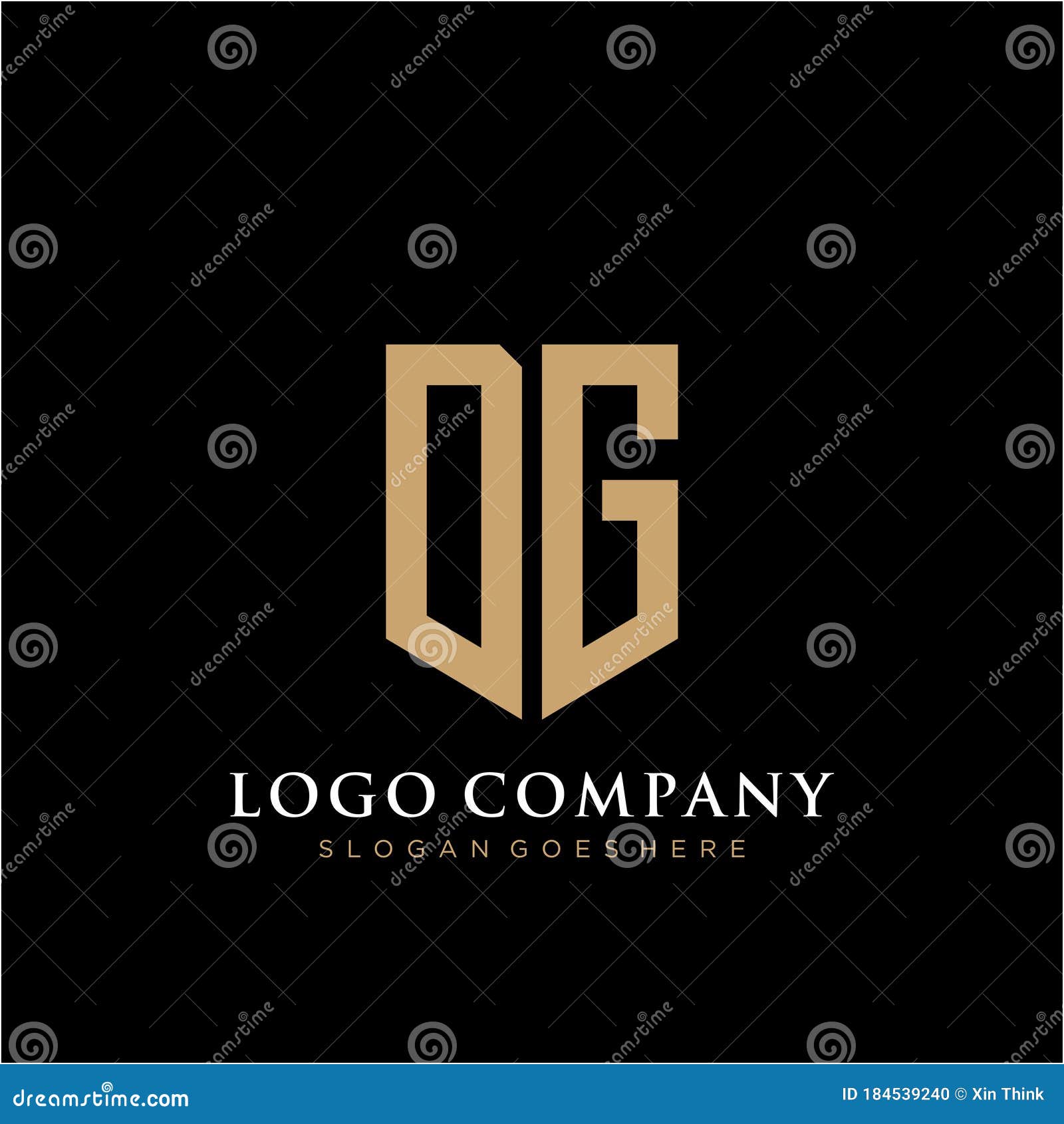 DG Letter Logo Icon Design Template Elements Stock Vector ...