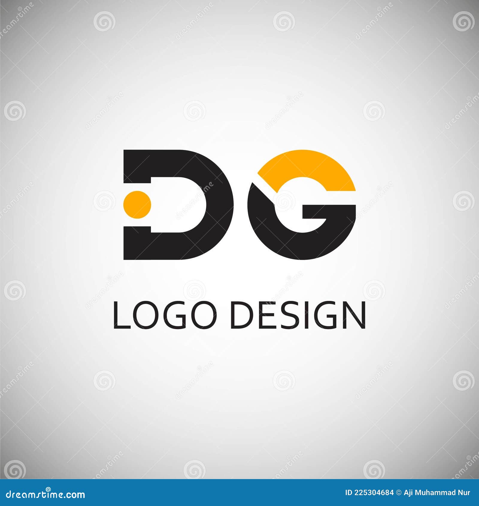 Dg Letter for Simple Logo Design Stock Vector - Illustration of logo ...