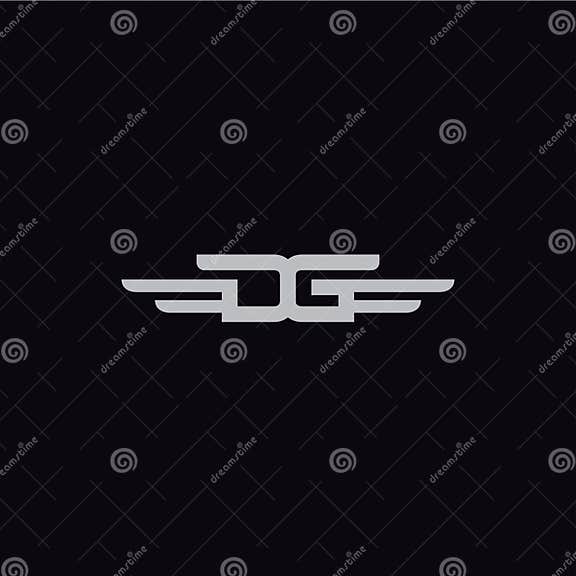DG Logo Simple. DG Wing Logo Vector Illustration Stock Vector ...