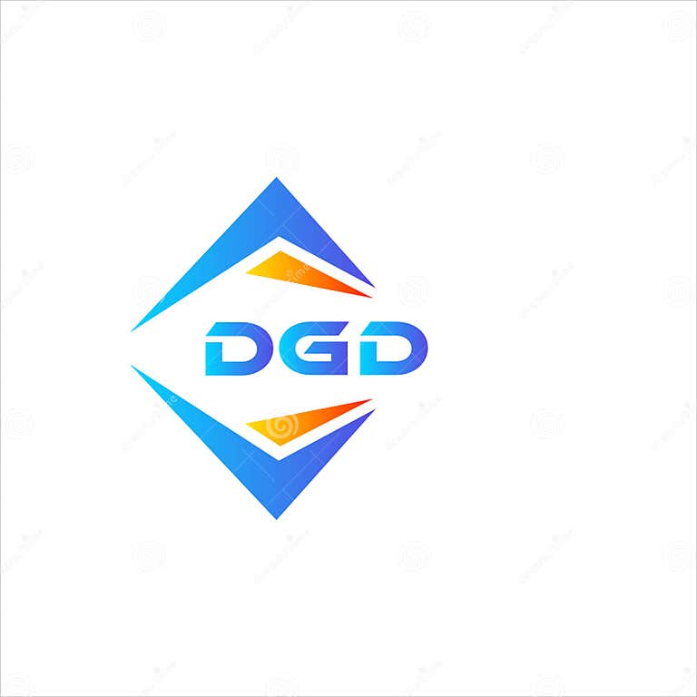 DGD Abstract Technology Logo Design on White Background. DGD Creative ...