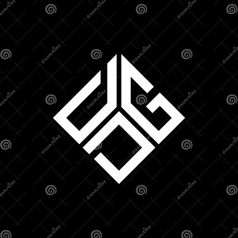 DGD Letter Logo Design on Black Background. DGD Creative Initials ...