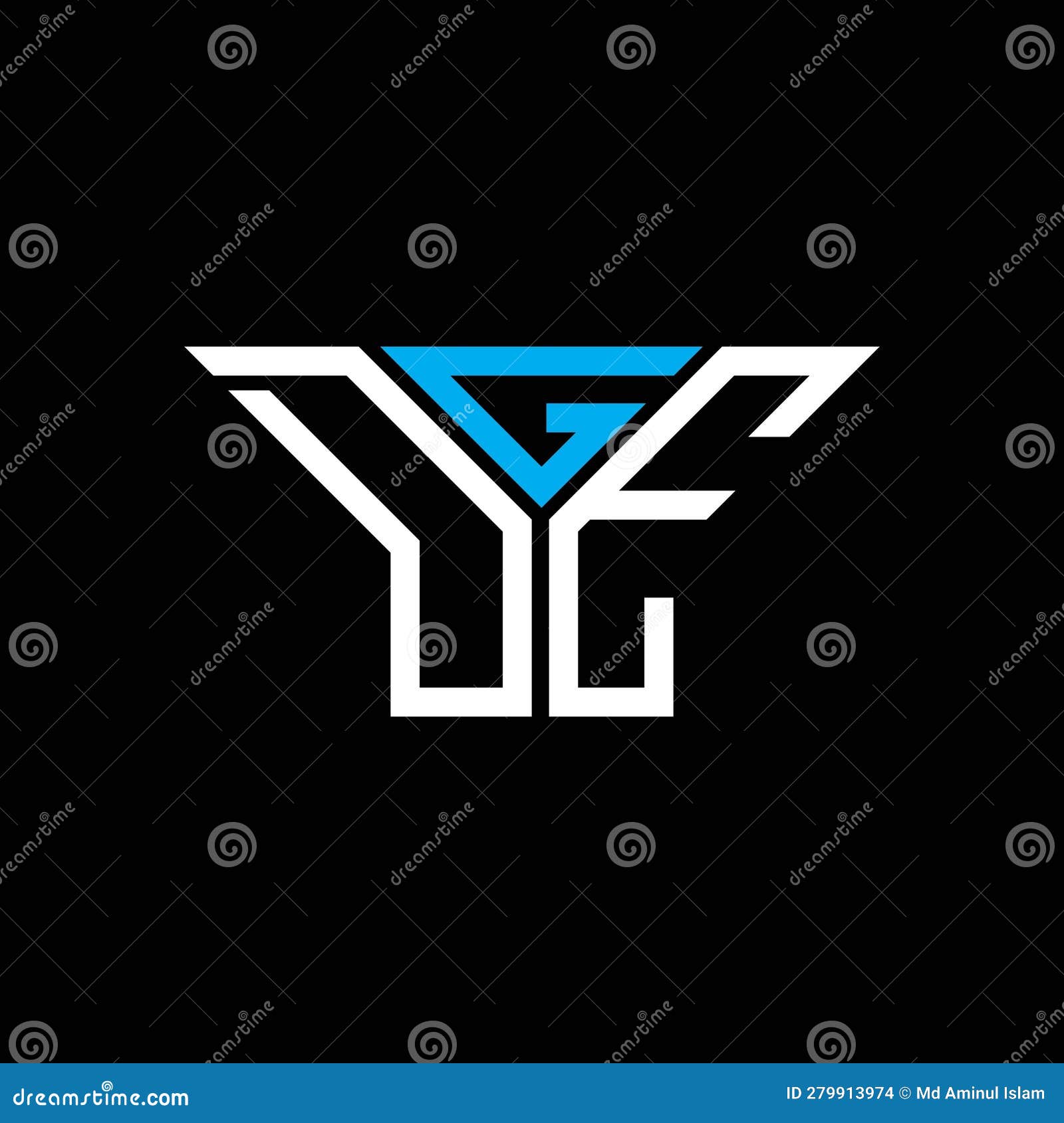 DGE Letter Logo Creative Design with Vector Graphic, DGE Stock ...